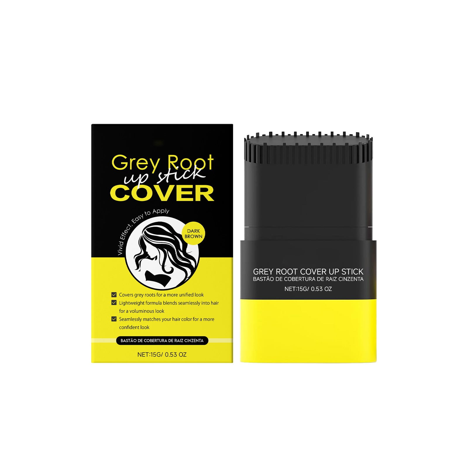 Hairline Powder Hair Root Dye, Instantly Hair Color Shadow Cover Gray ...