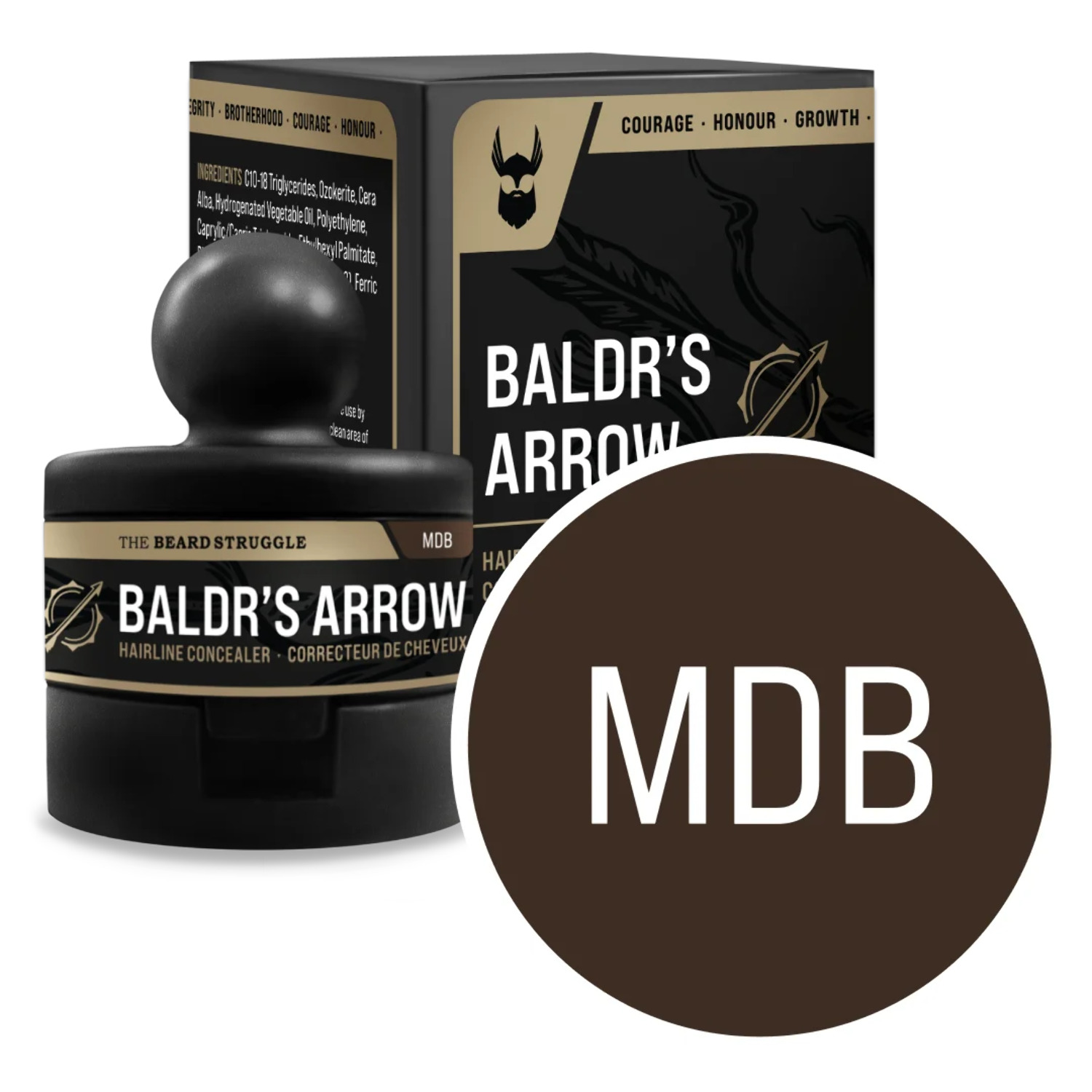Hairline Powder by The Beard Struggle, Root Touch Up Hair Color ...