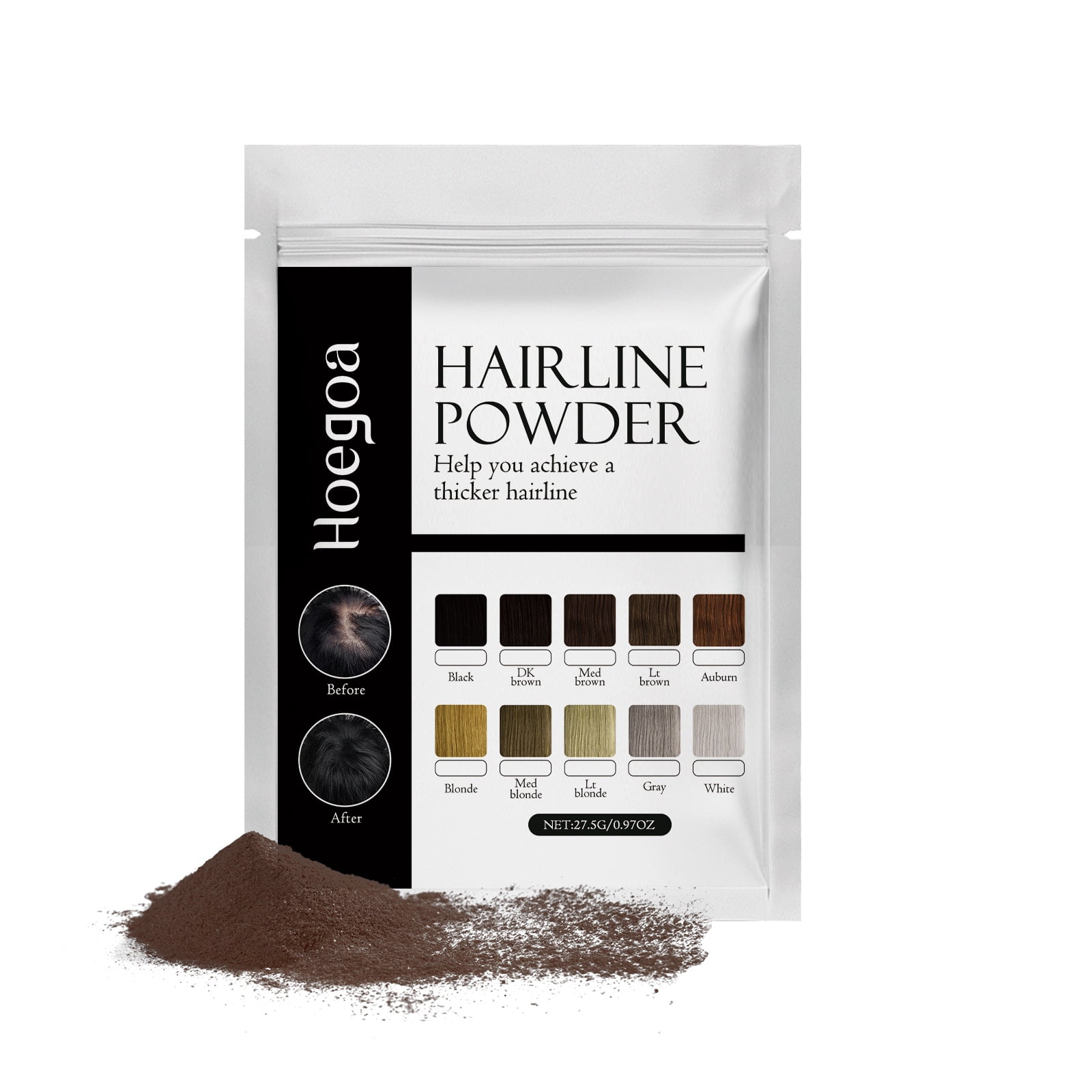 Hairline Shadow Powder Root Touch Up, Natural Hairline Coverage Powder ...