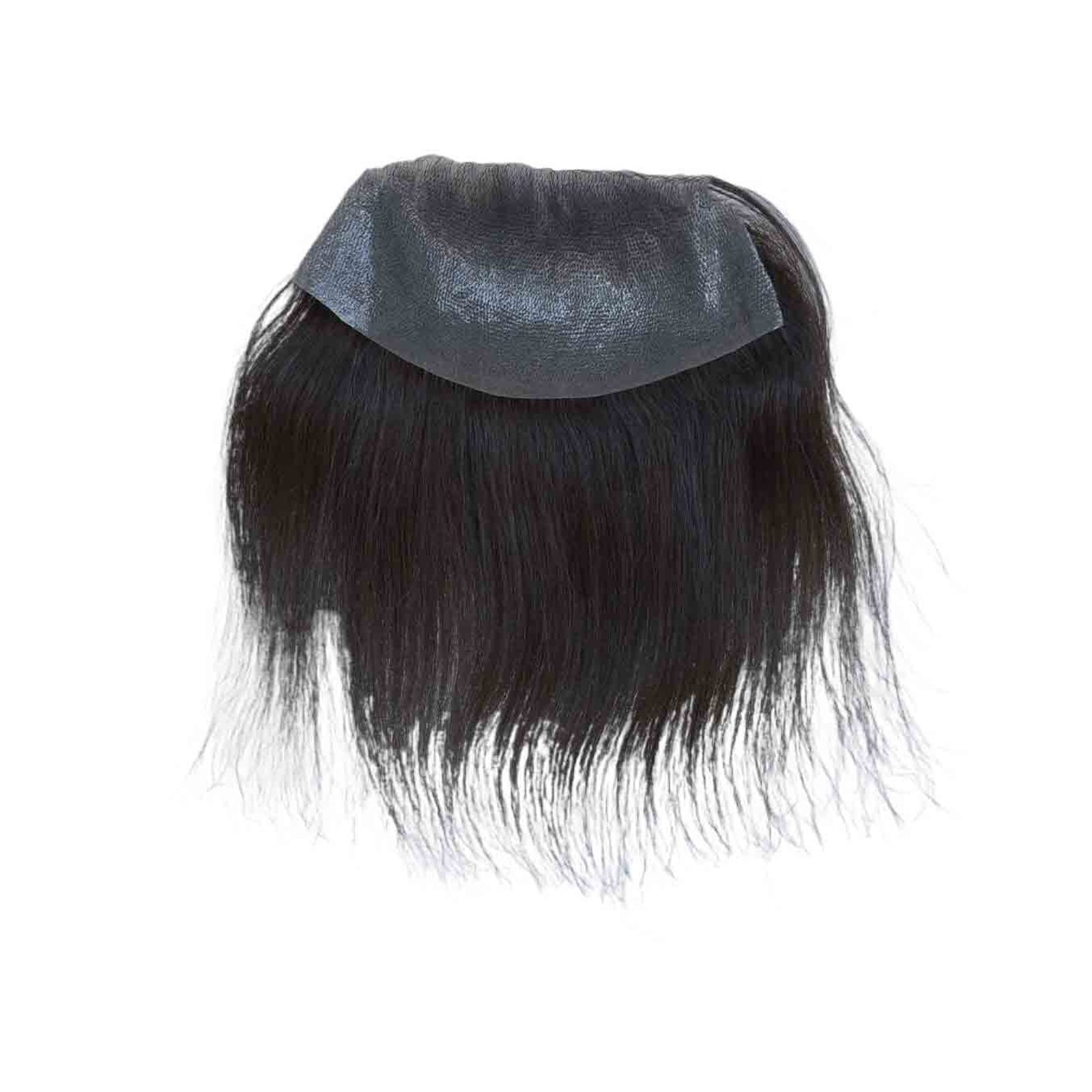 Hairline Toupee for Men Human Hair PU Skin Base D Style Frontal ...