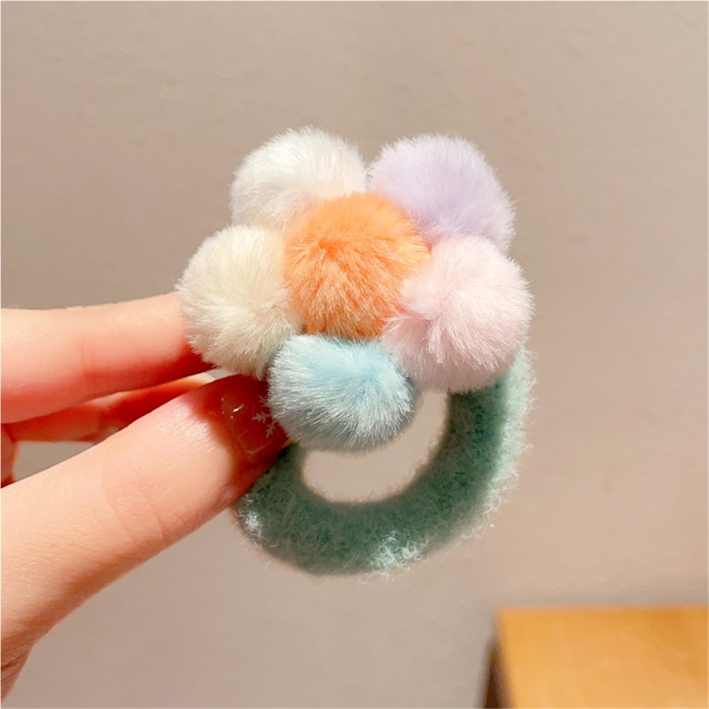 Hairline ball for girls, hair loop for children, tied hair with rubber ...