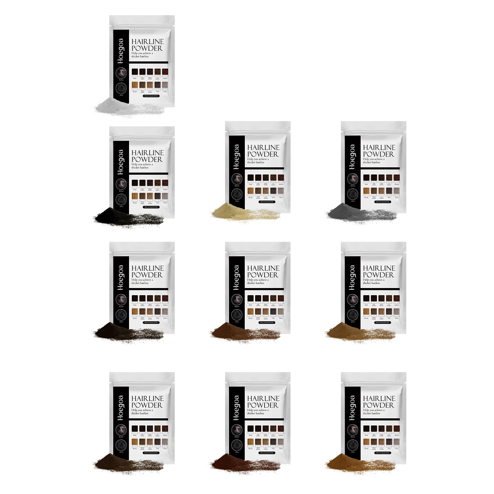 Hairline powder for thickening and filling, natural-looking shadow for ...