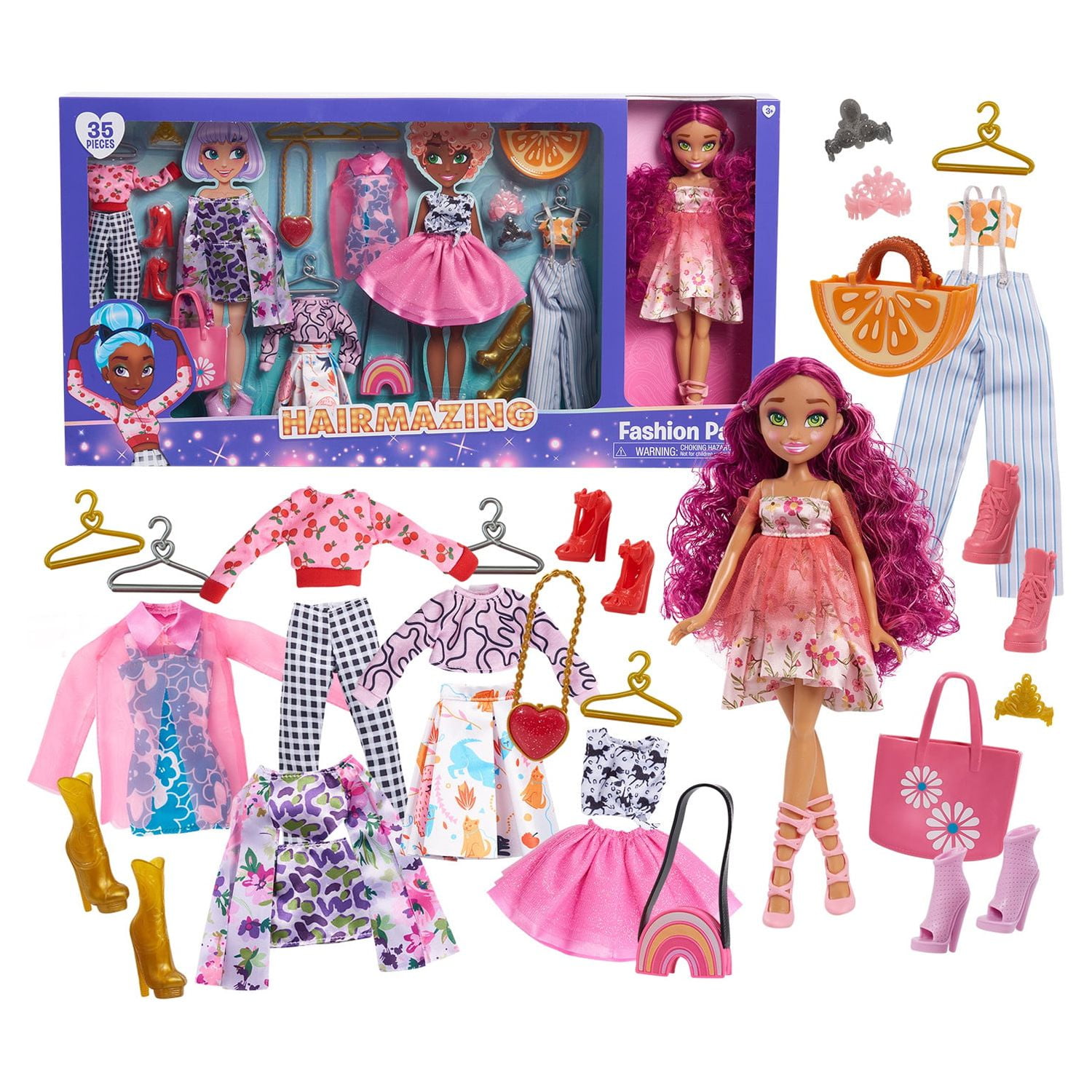 Hairmazing 11.5-inch Doll & Accessories Fashion Pack, Kids Toys for ...