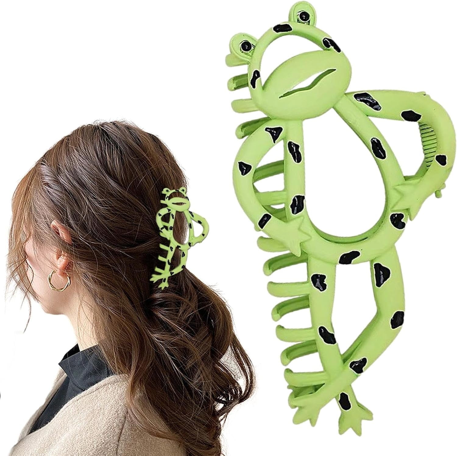 Hairpin Clips - Frog Shape Hair Clamps Clips - Hair Strong Hold Grips ...