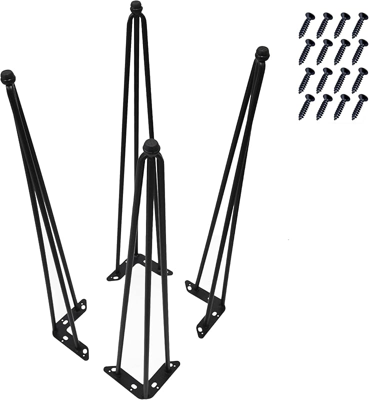 Hairpin Metal Table Legs 30 Inch Legs for Furniture Coffee Bench Dining ...