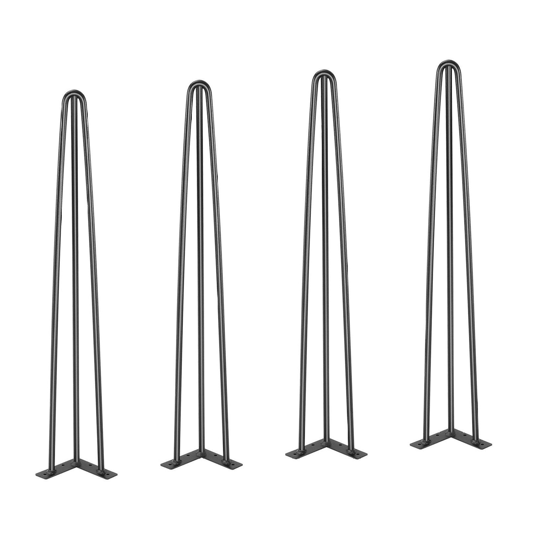 Hairpin Table Legs 28", Set of 4 Steel Desk Legs, 900lbs Capacity ...