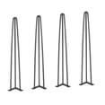 Hairpin Table Legs 28", Set of 4 Steel Desk Legs, 900lbs Capacity ...