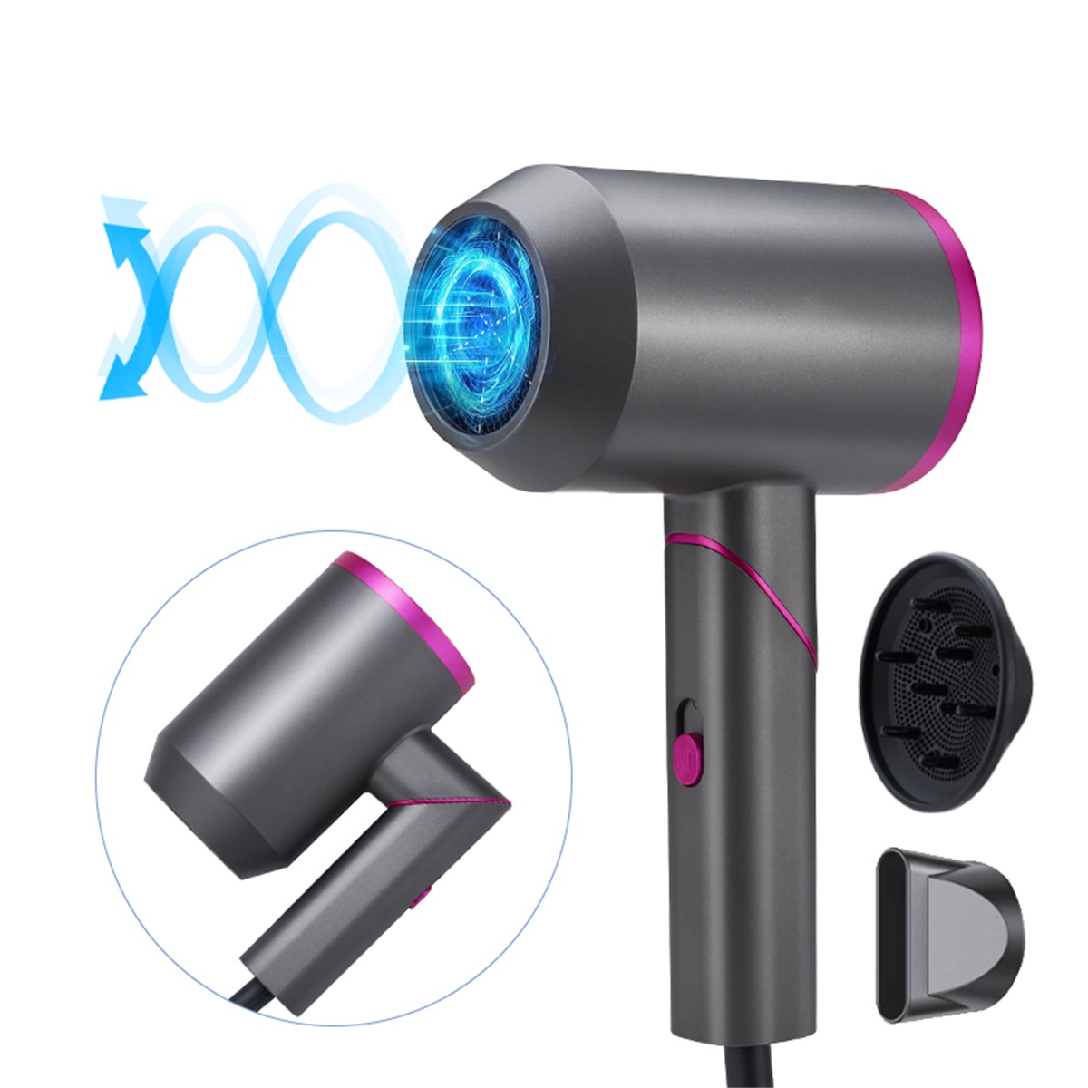 Panasonic Nanoe Compact Travel Hair Dryer with Quick-Dry Nozzle ...