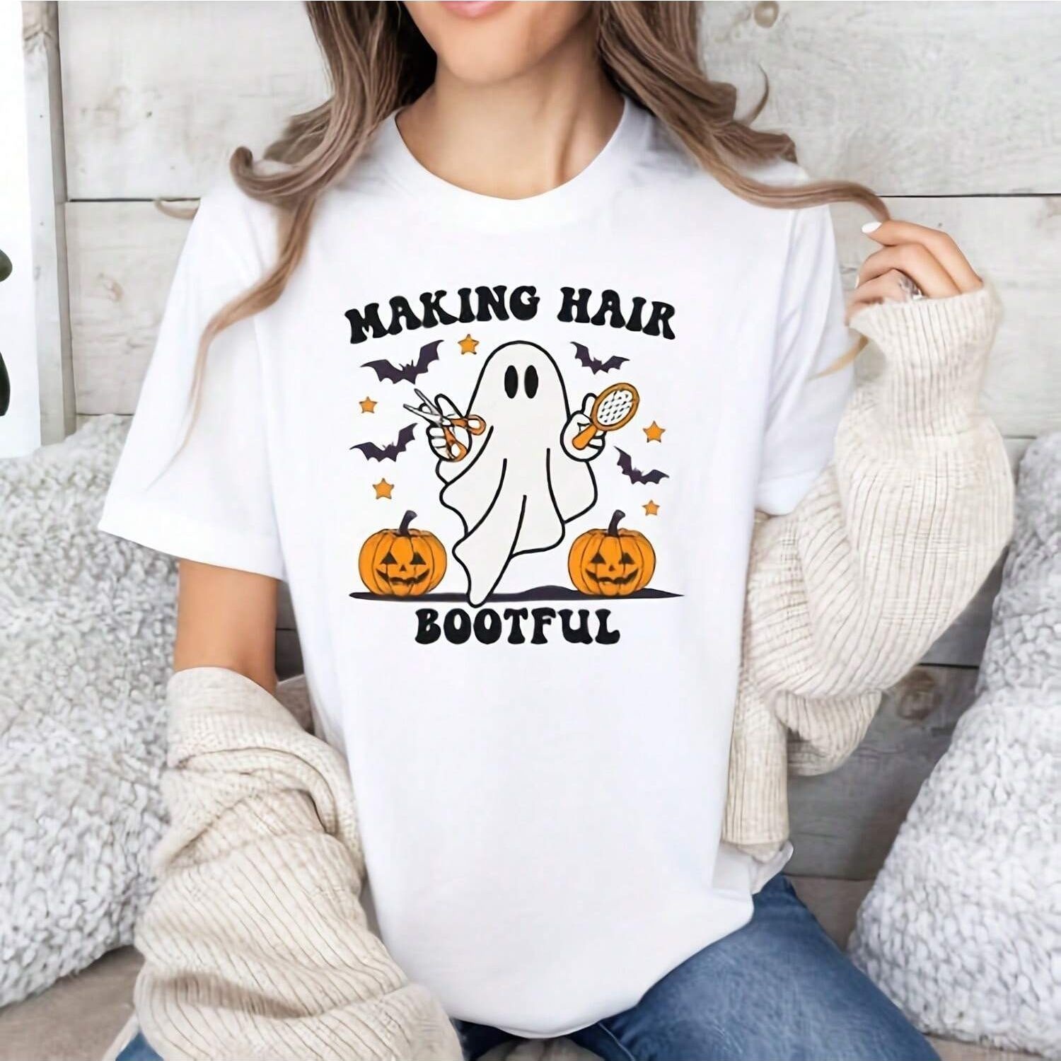 HairstY1List Halloween S1Hirt, Spooky Hair StY1List , HairstY1List ...