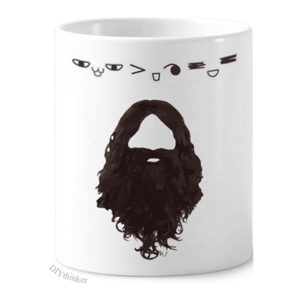 Hairstyle Beard Men Women Toothbrush Mug Cup Cartoon Lovely Pen Holder ...