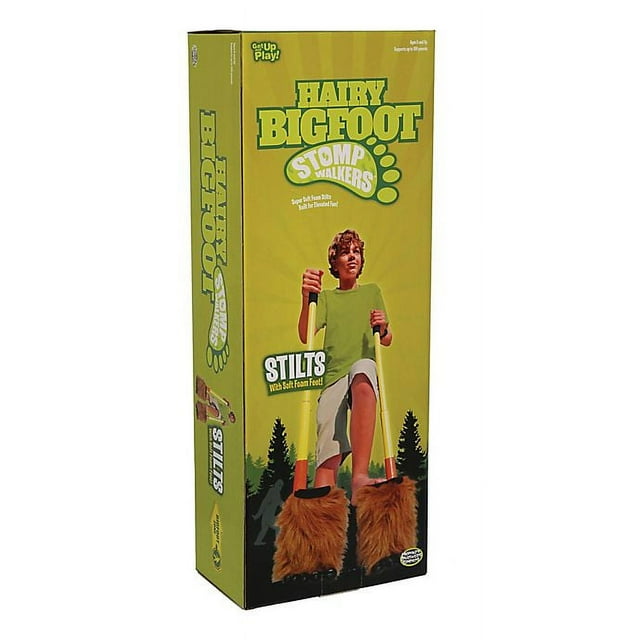 Hairy Bigfoot Stomp Walkers Stilts - Oversized Foam Feet - Walmart.com