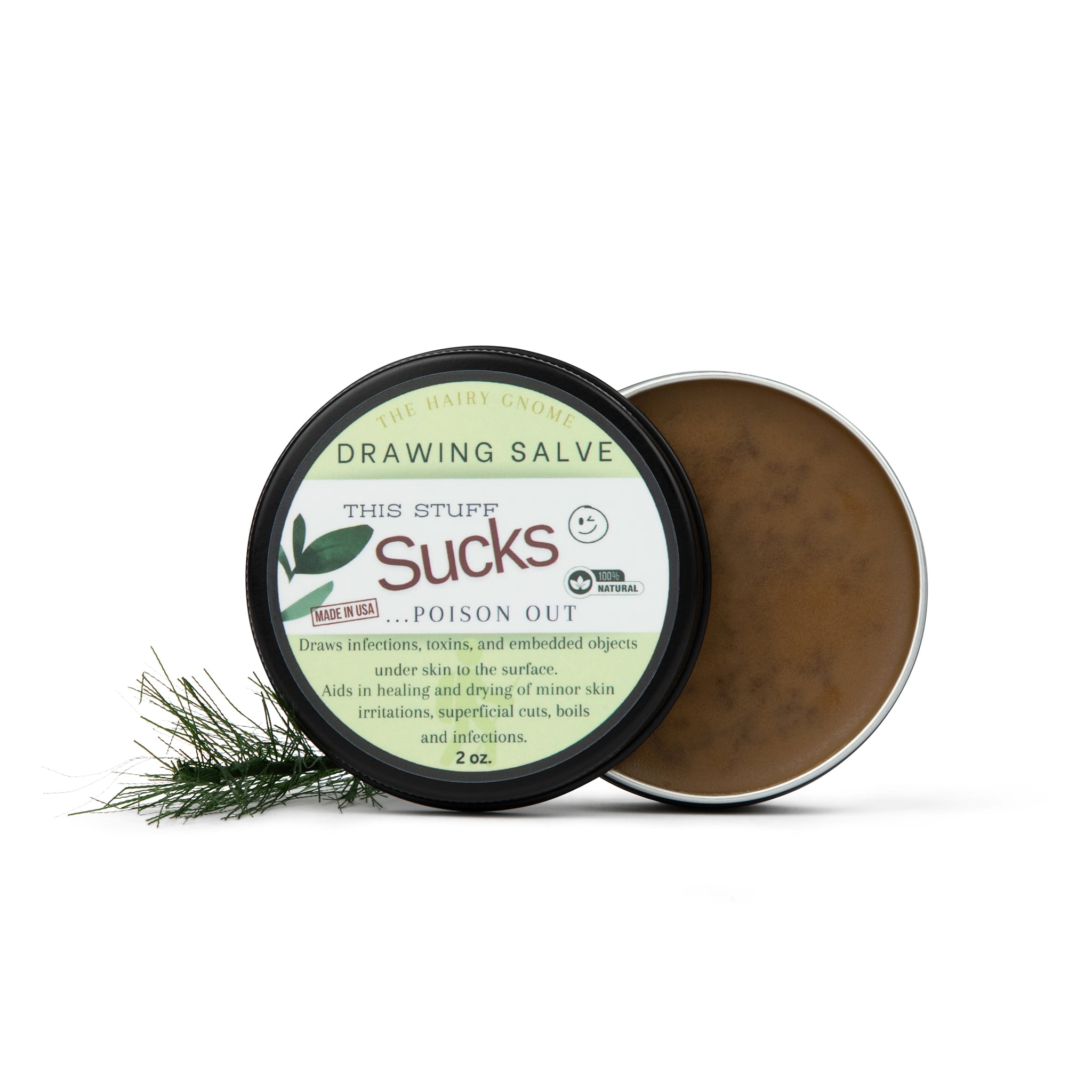 The Hairy Gnome Drawing Salve Ointment, This Stuff Sucks! Poison Out ...