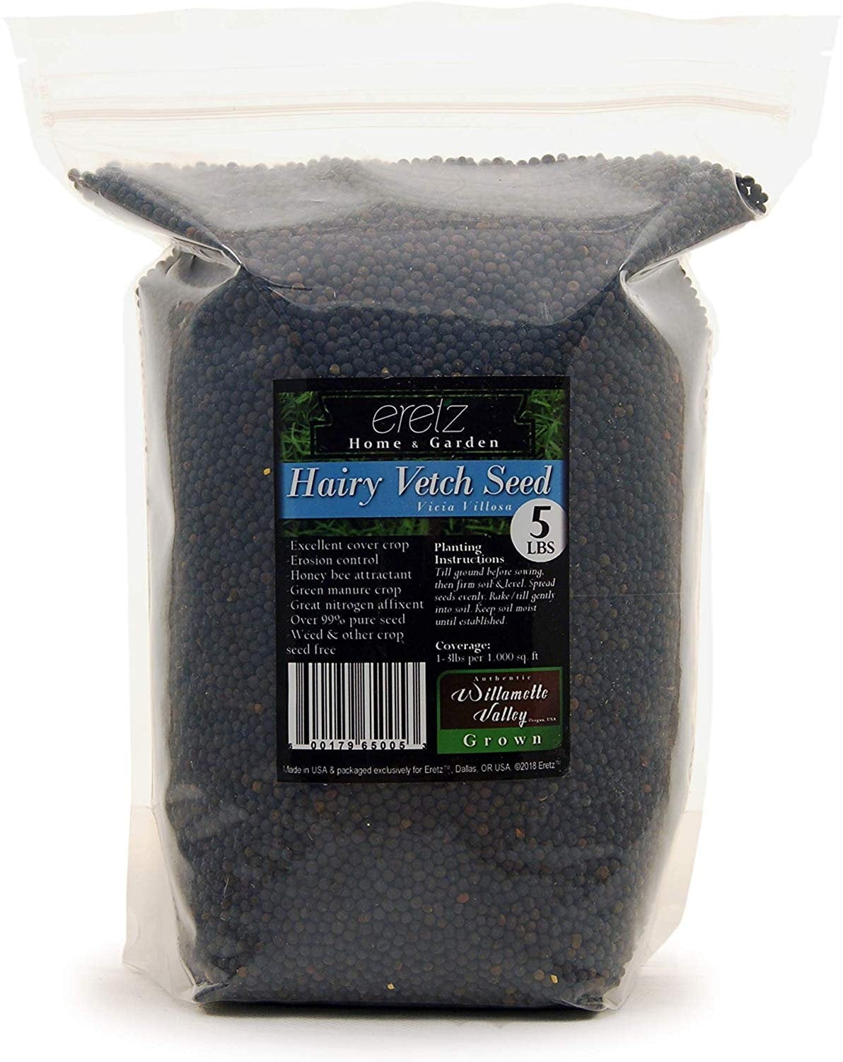 Hairy Vetch Legume Seed by Eretz - CHOOSE SIZE! Willamette Valley ...
