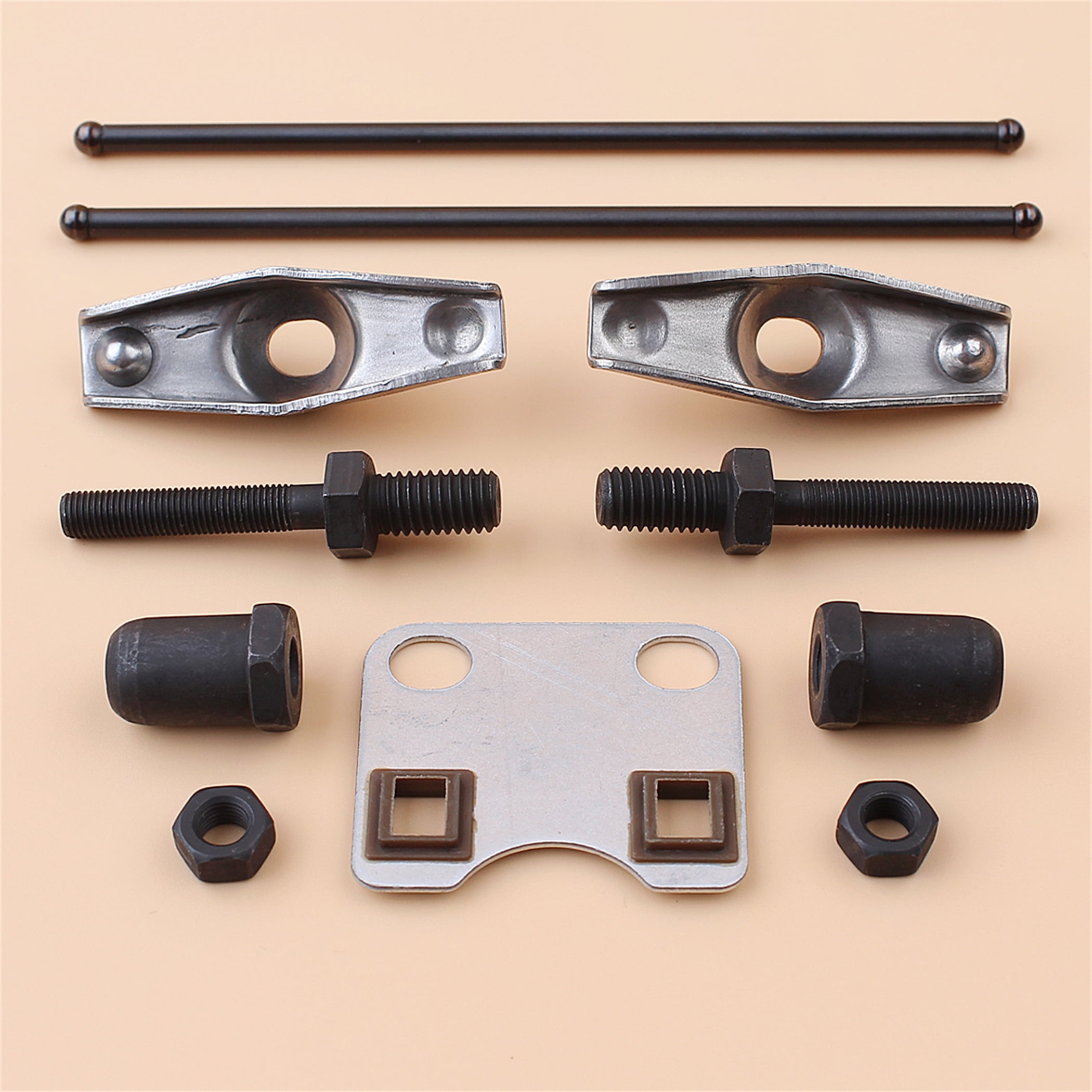 Haishine Valve Rocker Arm Stud Push Rod Guide Plate Set for Honda GX160 ...