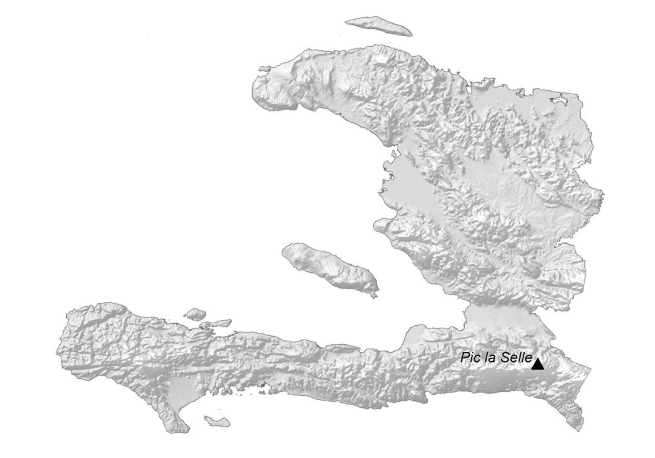 Haiti Elevation Map GLOSSY POSTER PICTURE PHOTO PRINT BANNER ...