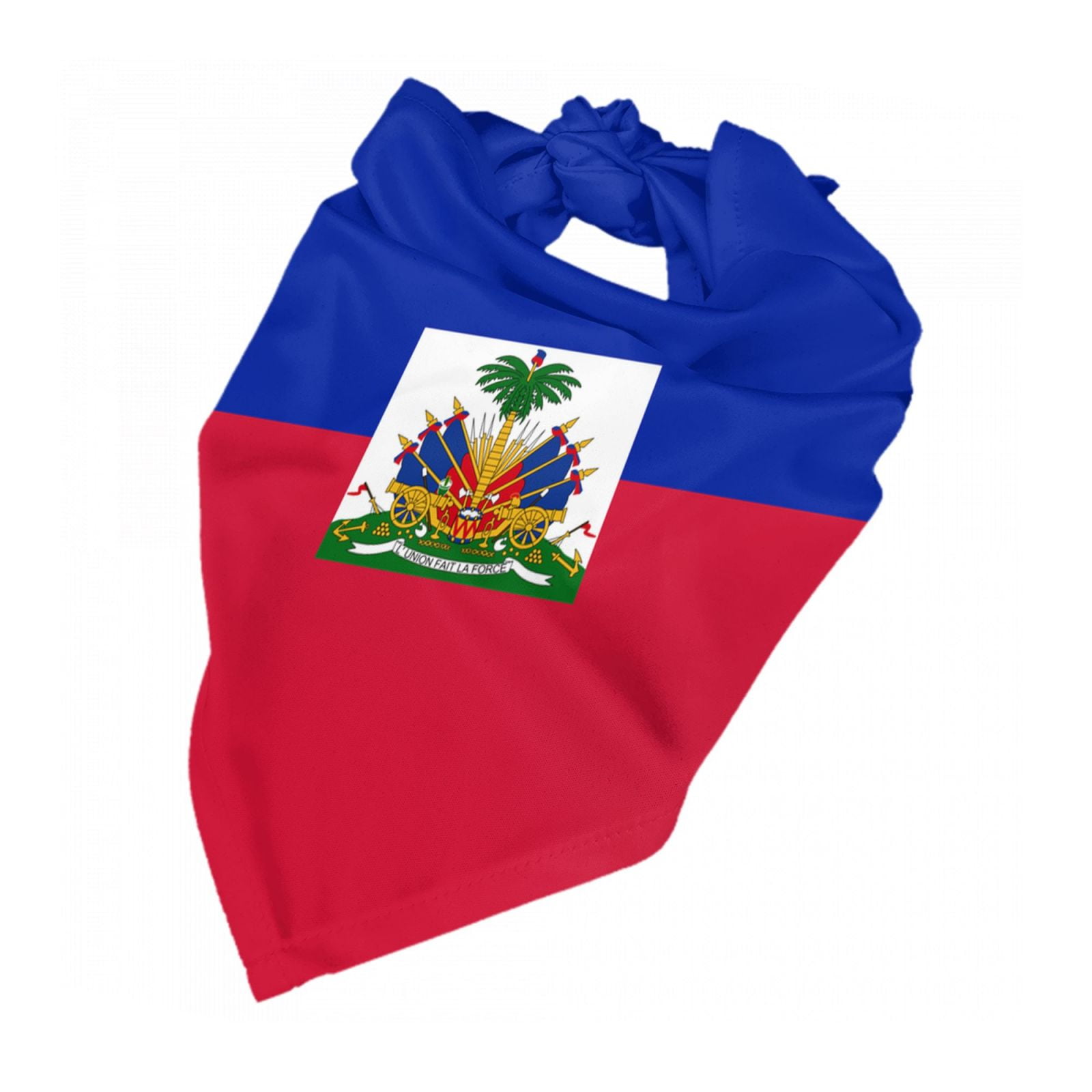 Haiti Flag Dog Bandana Adjustable Dog Bib Scarf Handkerchief For Large ...