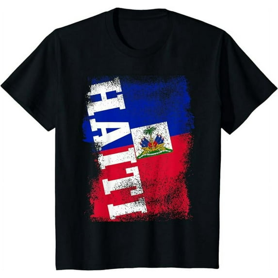 Haiti Flag Haitian Pride Vintage Haiti Men Women T-Shirt - Walmart.com