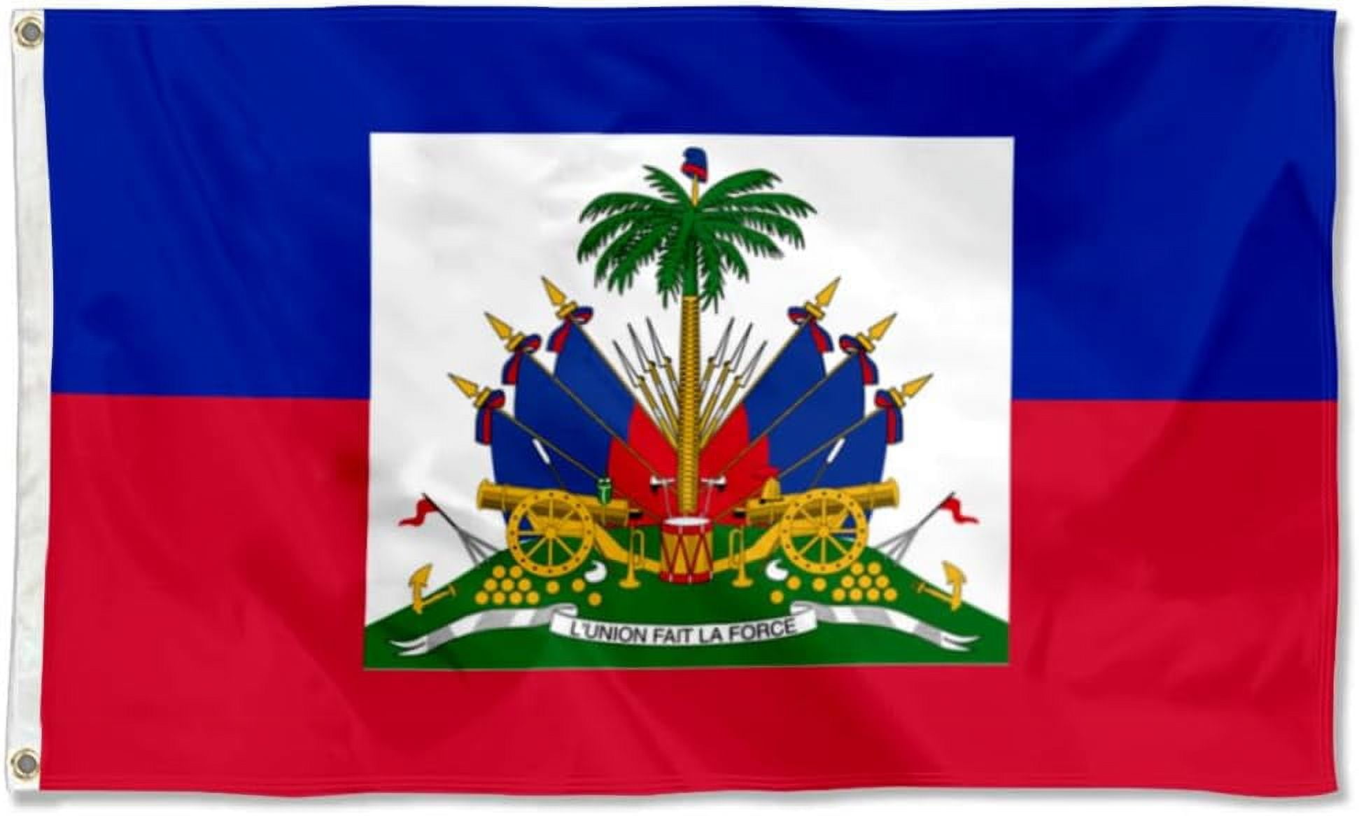 Haiti Flag - UV Fade Resistant Double Sided and Polyester banner (Haiti ...