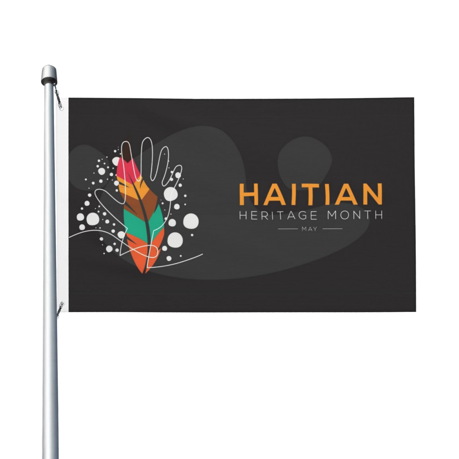 Haiti Haitian Heritage Month Flag Banner 3*5 Ft Double Sided Yard ...