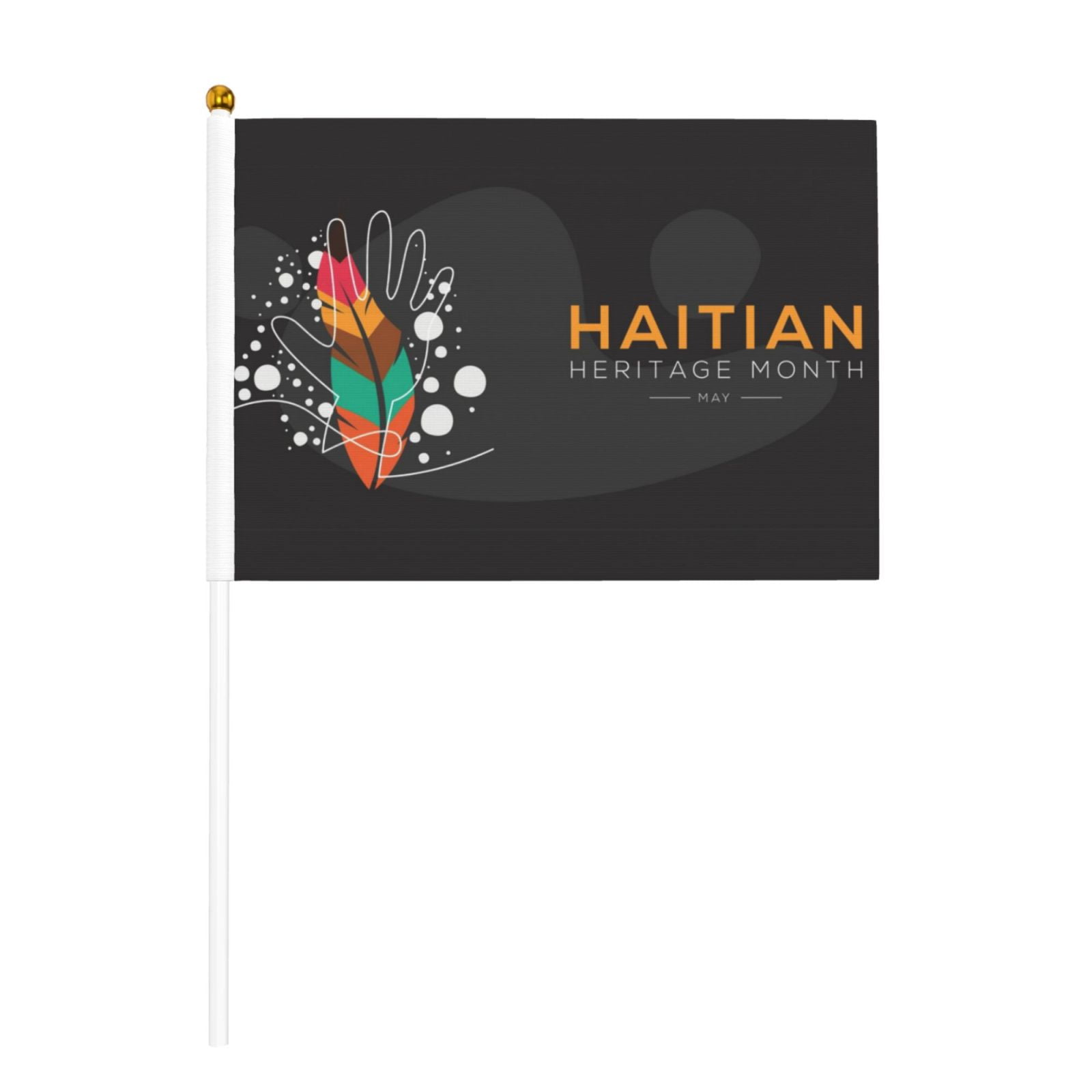 Haiti Haitian Heritage Month Flag Small Mini Hand Held Flags Small ...