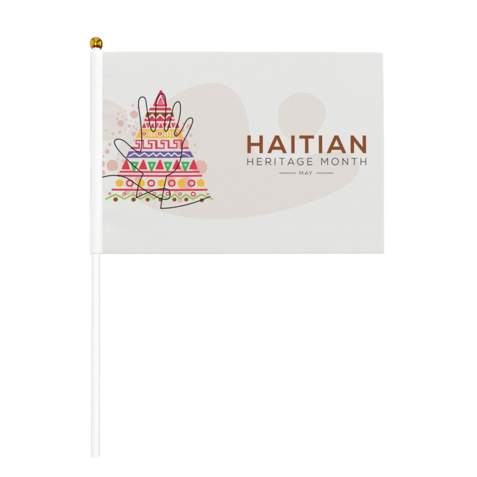 Haiti Haitian Heritage Month Flag Small Mini Hand Held Flags Small ...
