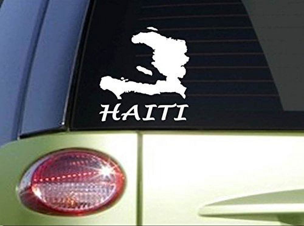 Haiti *I114* 7" Sticker decal country flag island haitian - Walmart.com