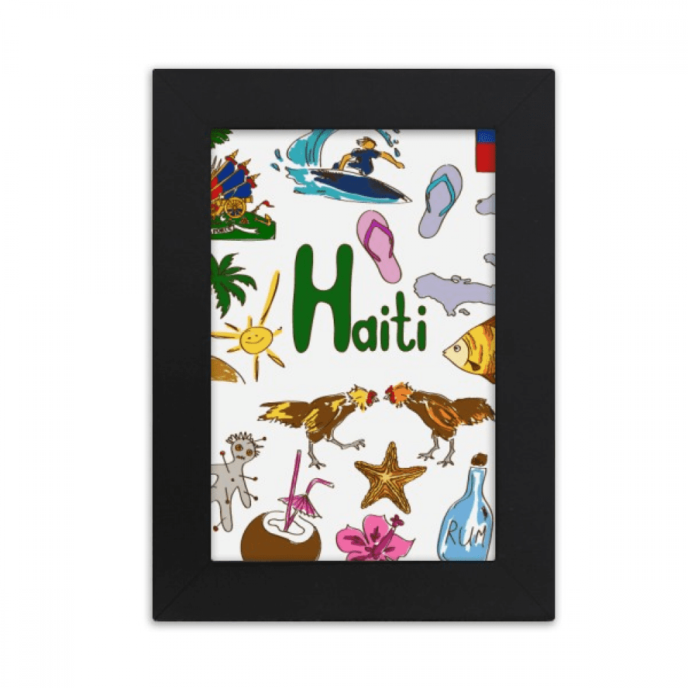 Haiti Landscap Animals National Flag Desktop Photo Frame Picture ...