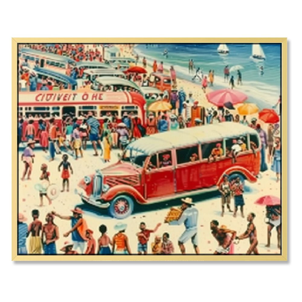 Haiti - Live the Difference! (Vive La Différence!) - Vintage Travel Poster by Andre Normil c ...