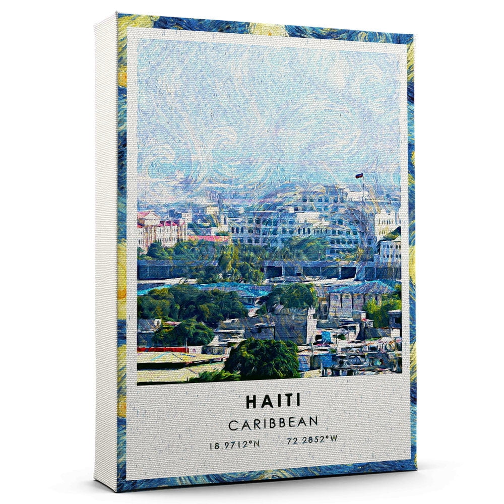Haiti Travel Canvas, Haiti road Travel Art Canvas, ,Modern Wall Art ...
