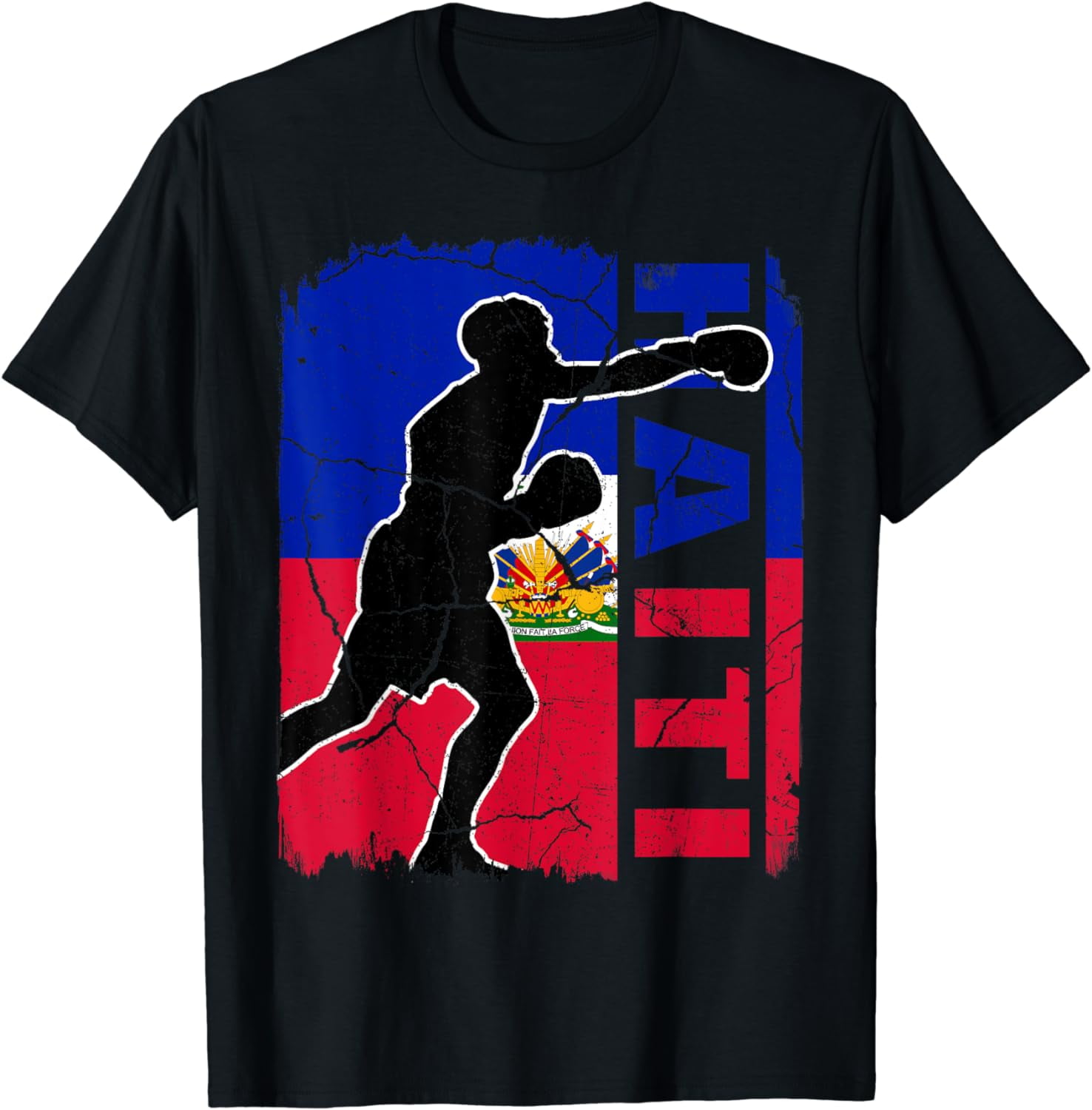 Haitian Boxing Team Haiti Flag Boxing Gloves T-Shirt - Walmart.com