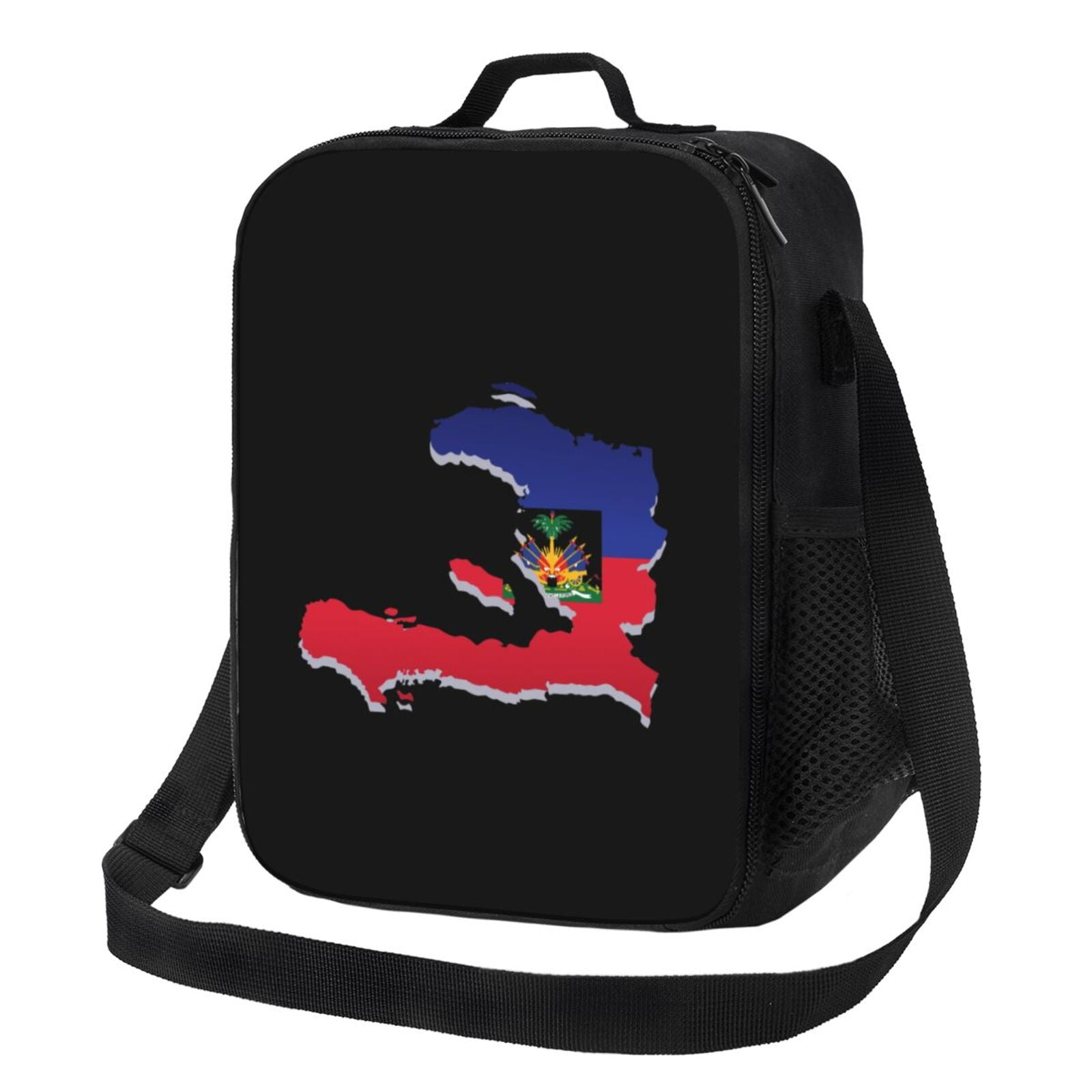 Haitian Flag Lunch Bag for Man and Women, Reusable Insulated Tote Lunch ...
