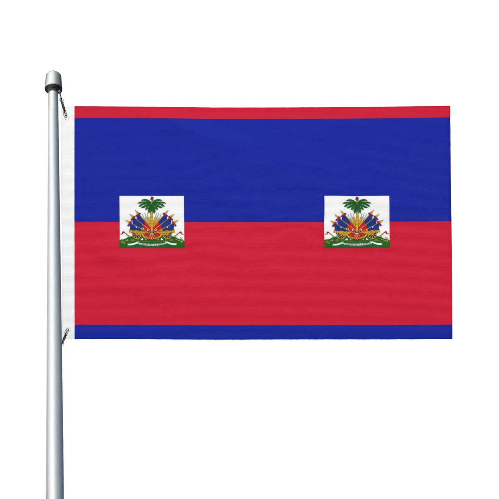 Haitian Flag Pattern Print Flag 3x5 Ft Outdoor Garden Flag Double Sided ...