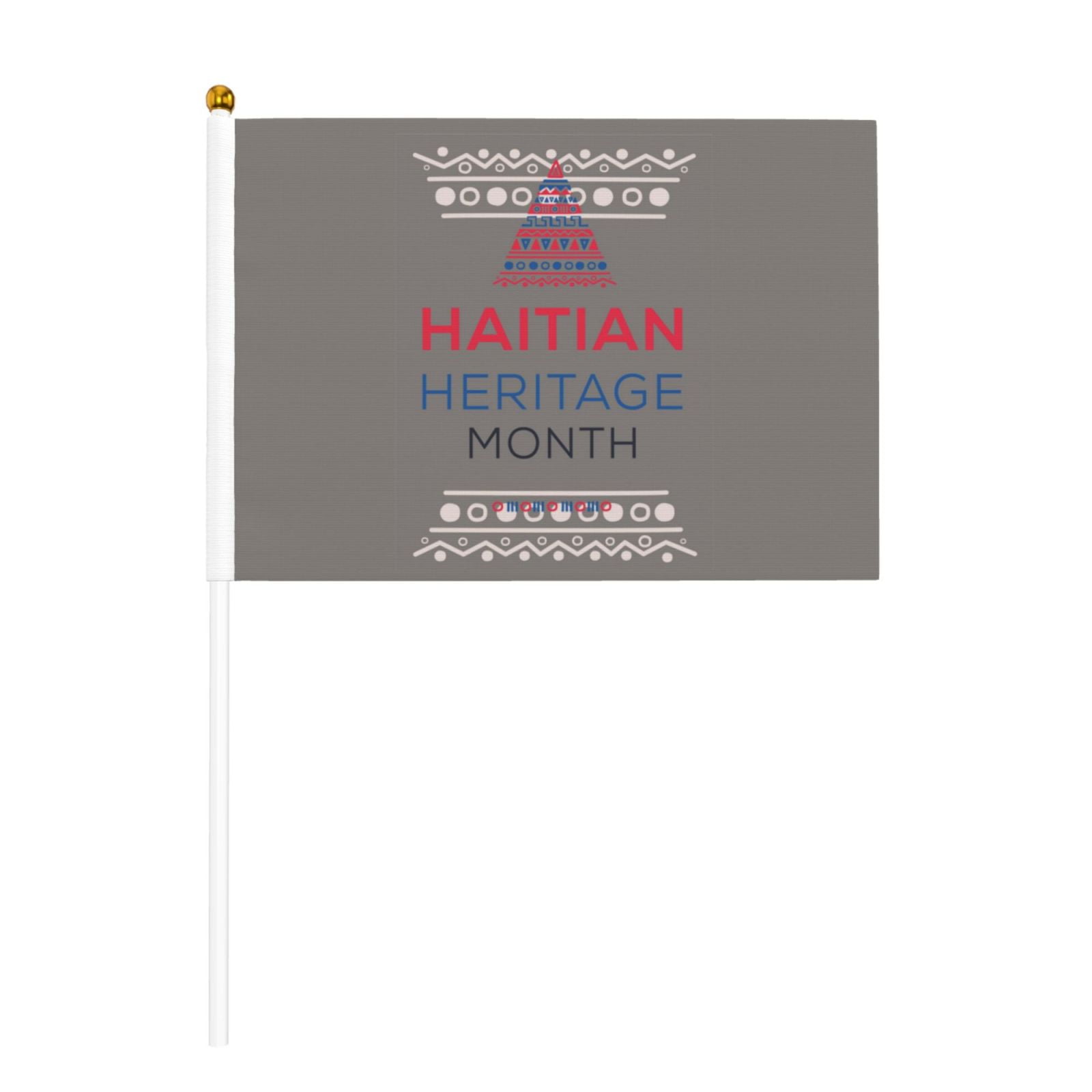 Haitian Heritage Month Haiti Pride 2024 Flag Small Mini Hand Held Flags ...