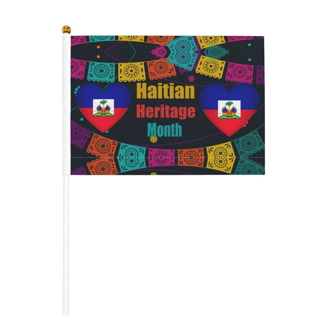 Haitian Heritage Month Haiti Pride 2024 Flag Small Mini Hand Held Flags ...