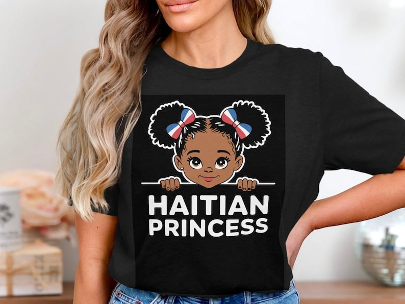 Haitian Princess T-Shirt, Cute Haitian Girl Clothing - Walmart.com