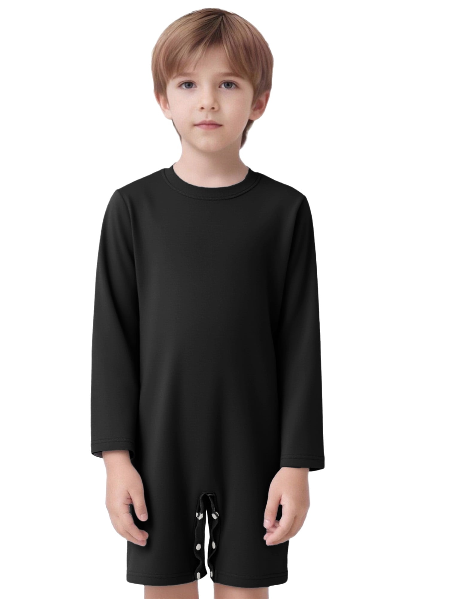 Haitryli Adaptive Clothing For Kids Boys Long Sleeve Anti-strip Romper ...