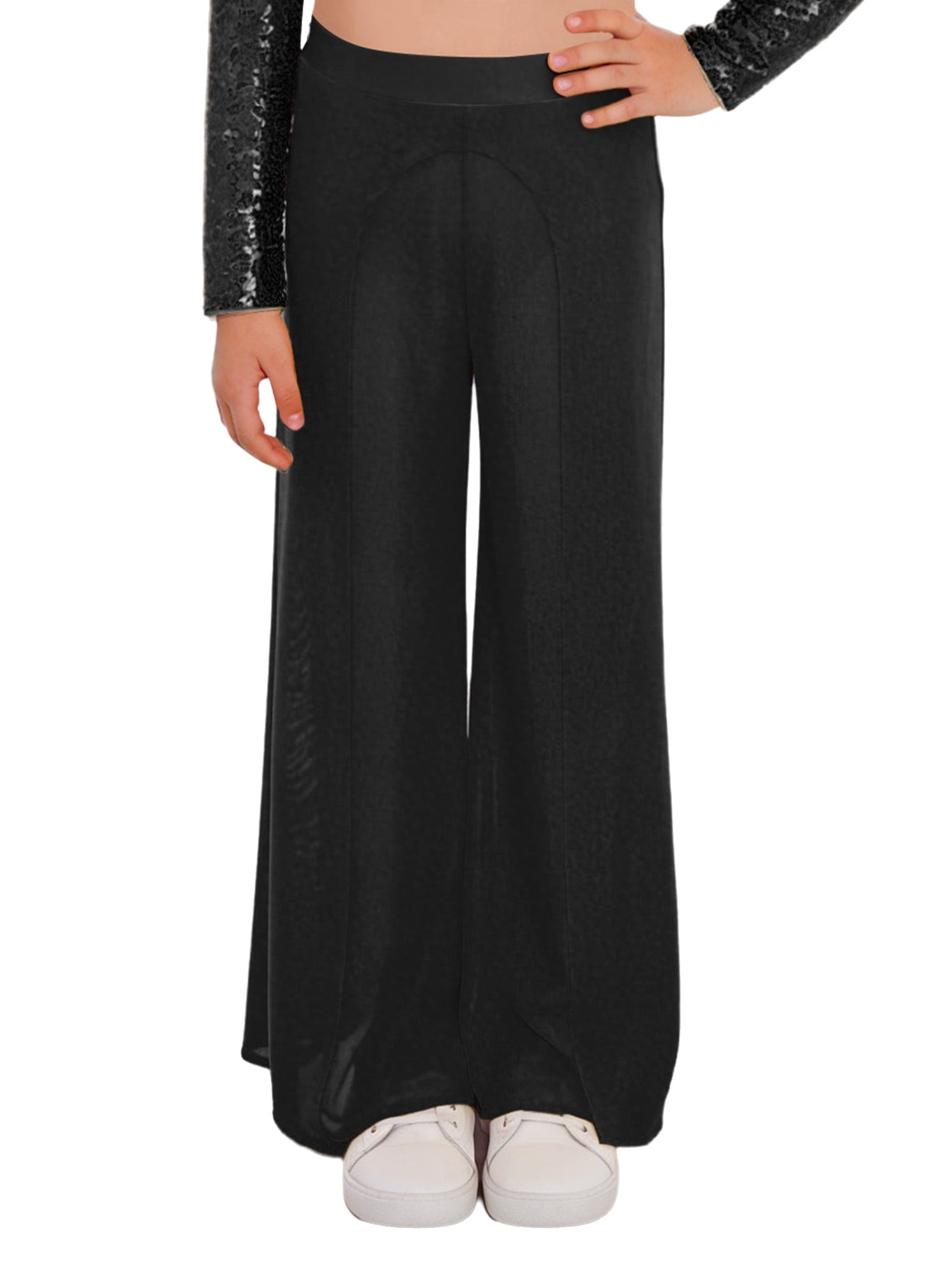 Haitryli Big Girls Lyrical Dance Clothes Dancing Trousers Wide-leg ...