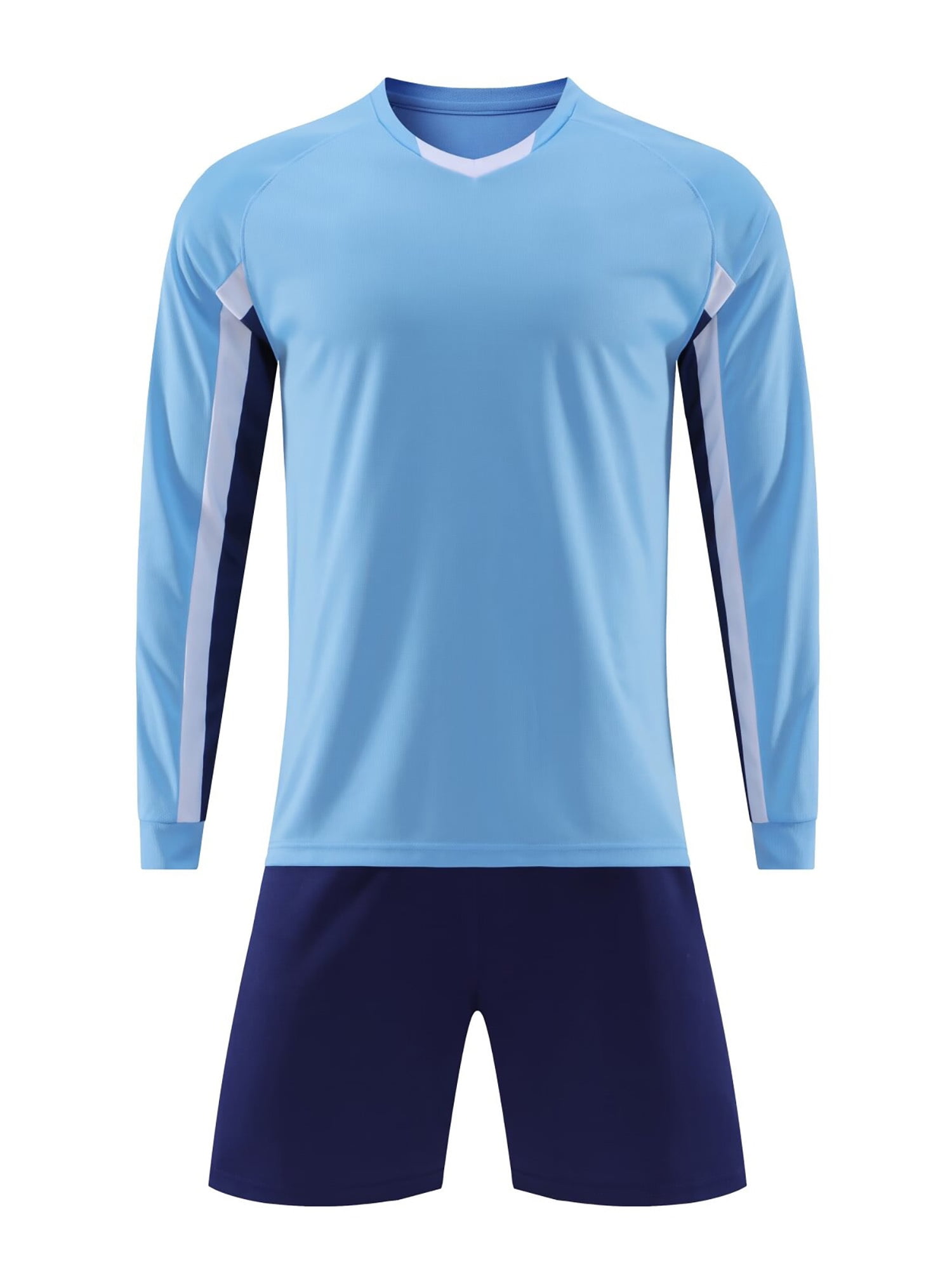 Haitryli Boys Color Block Football Training Outfit Kids Long Sleeve ...