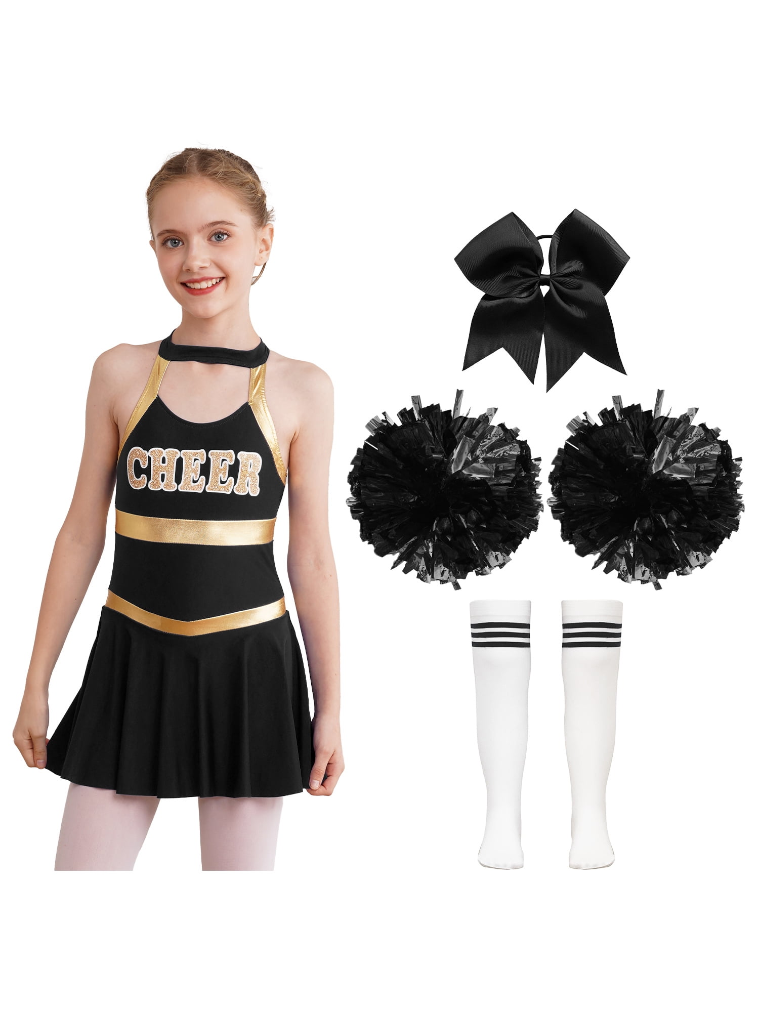 Haitryli Child High School Cheer Leader Costume Girls Cheerleading ...
