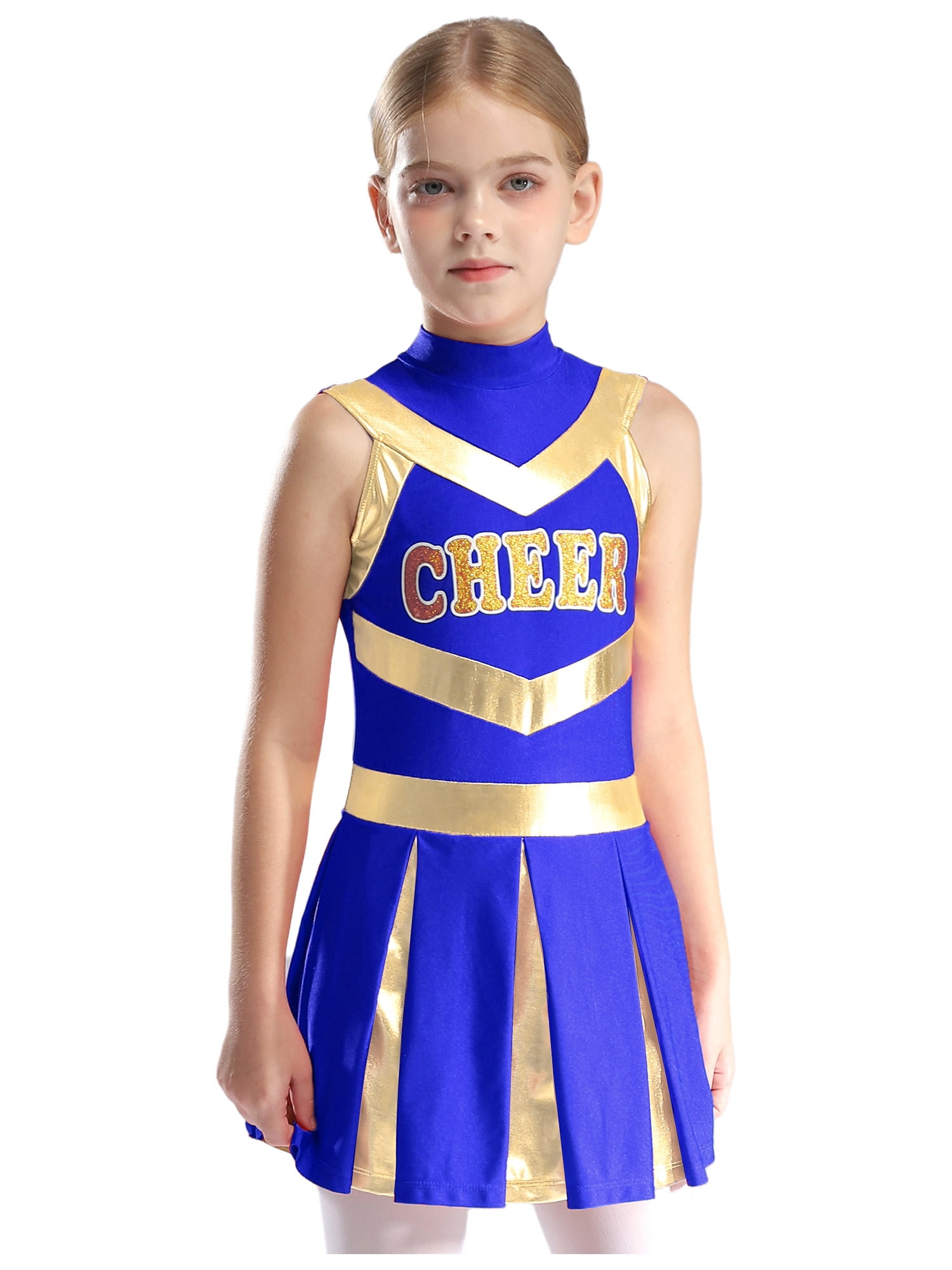 Haitryli Children Girls Cheer Leader Dancewear Cheerleading Dance Dress ...