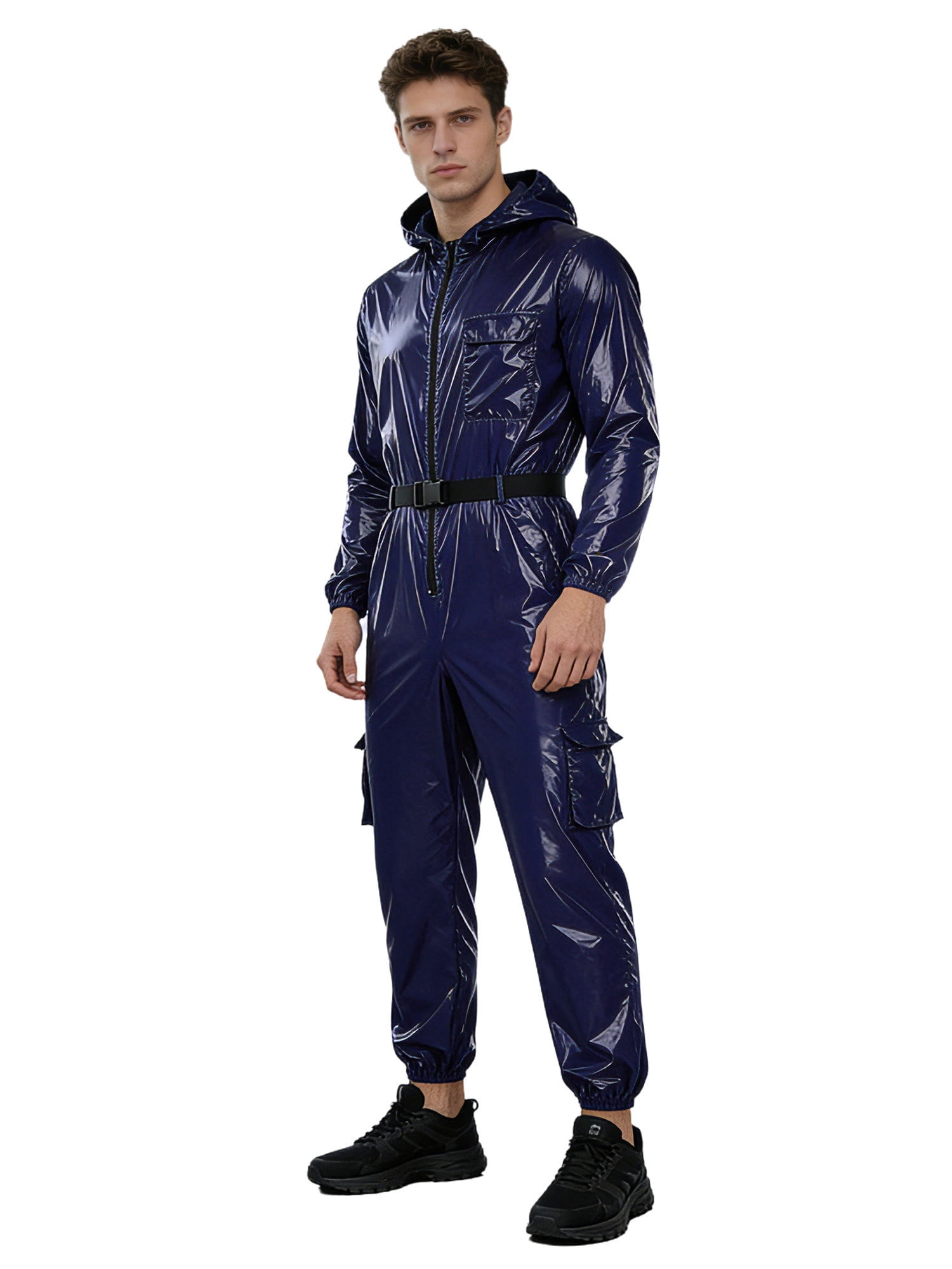 Haitryli Coveralls for Men Adult Long Sleeve Work Jumpsuit Sanitary ...