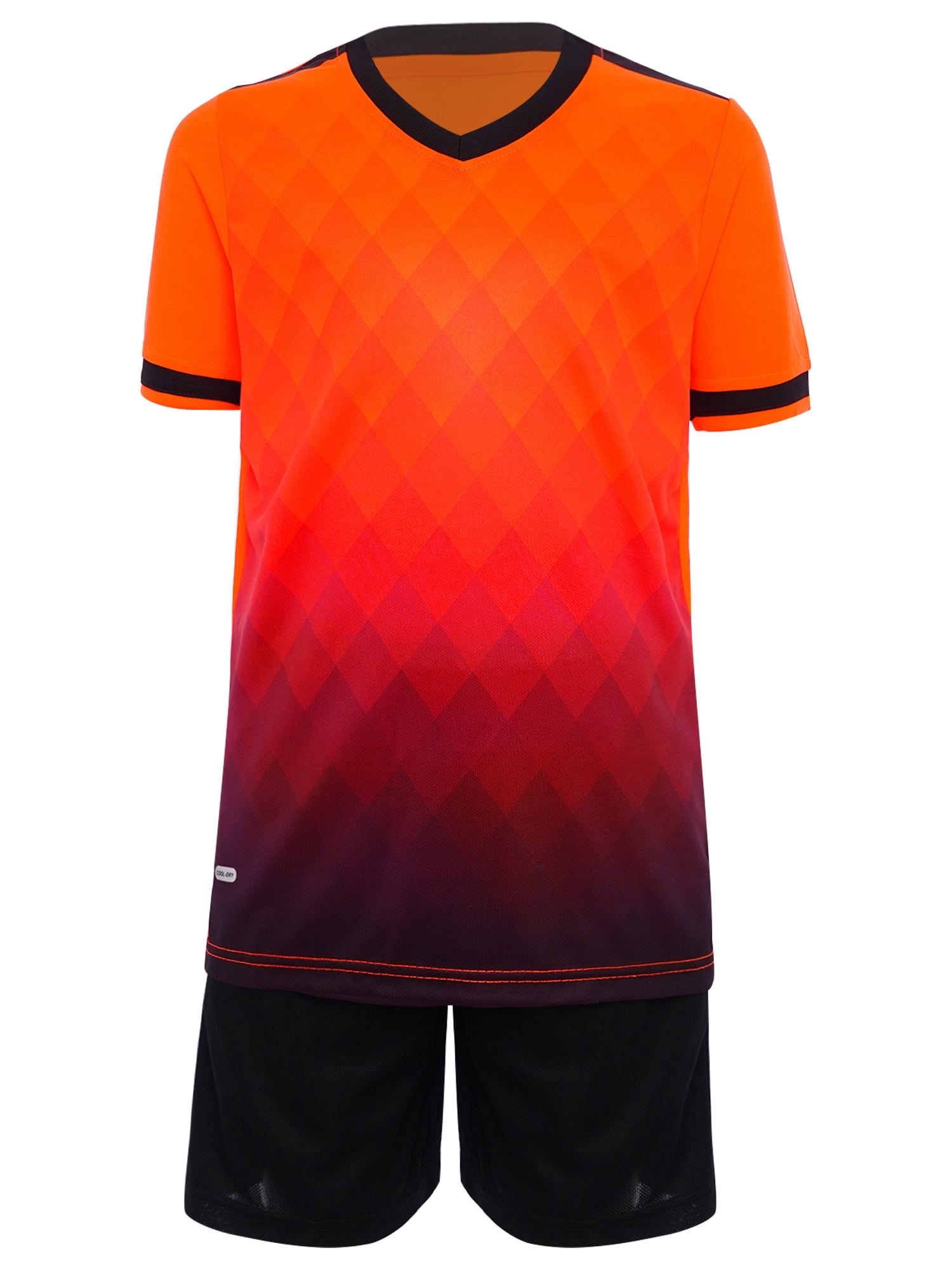 Haitryli Football Kit for Kids Boys 2Pcs Durable Gradient Jersey And ...