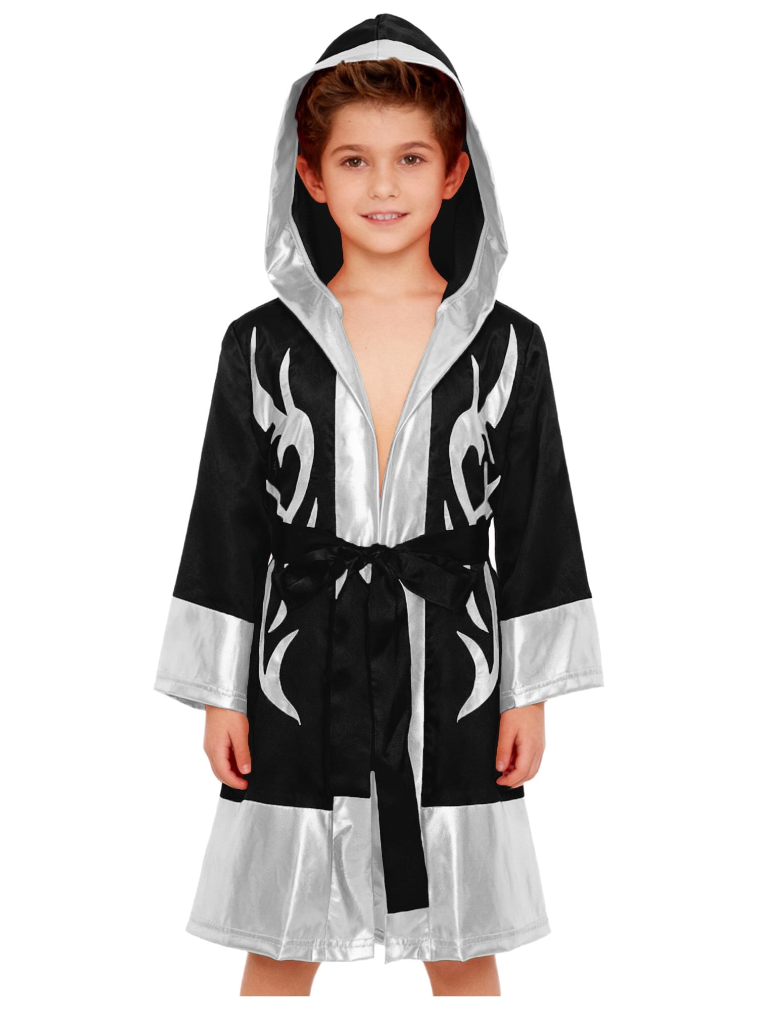 Haitryli Kids Boys Boxer Themed Outfit Boxing Training Outfit Satin ...
