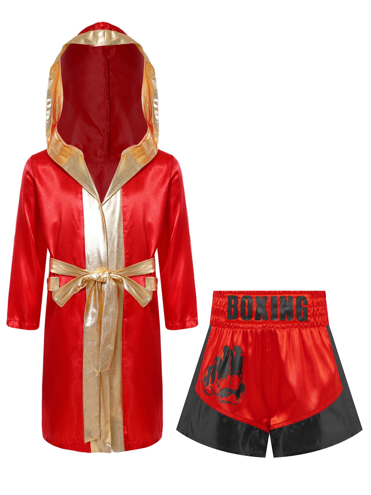 Haitryli Kids Boys Boxing Outfits Boxer Training Outfits Fancy Dress ...