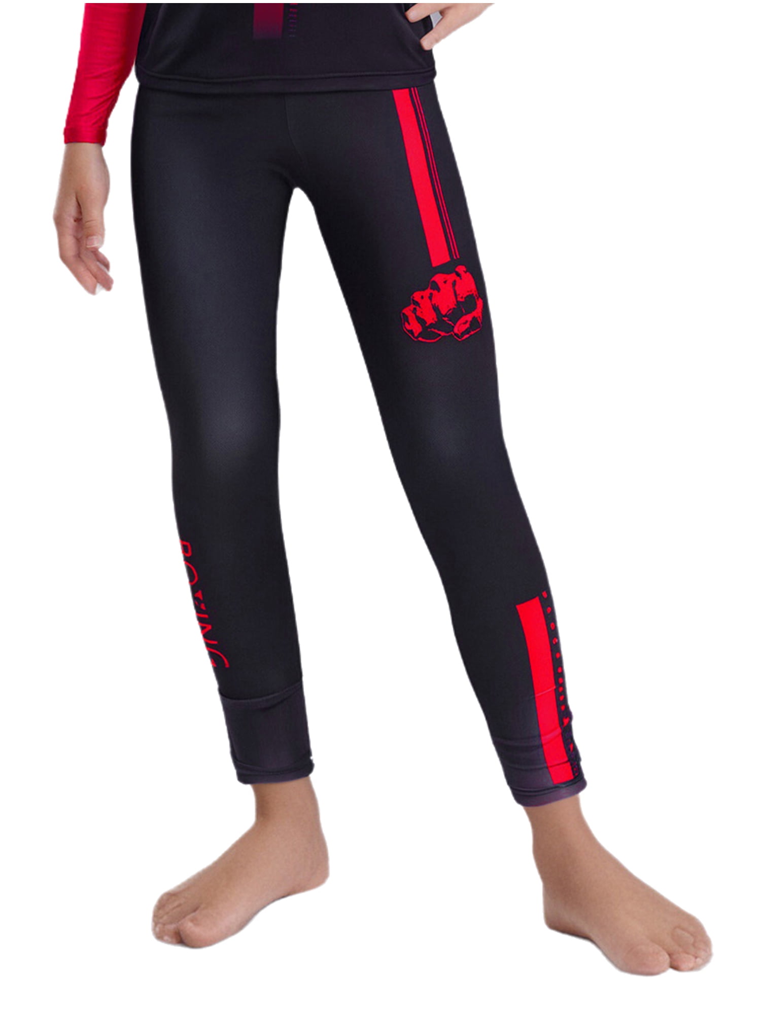 Haitryli Kids Boys Muay Thai Jiu Jitsu Bjj Pants Grappling Compression ...