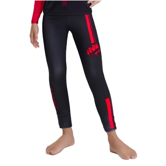Haitryli Kids Boys Muay Thai Jiu Jitsu Bjj Pants Grappling Compression ...