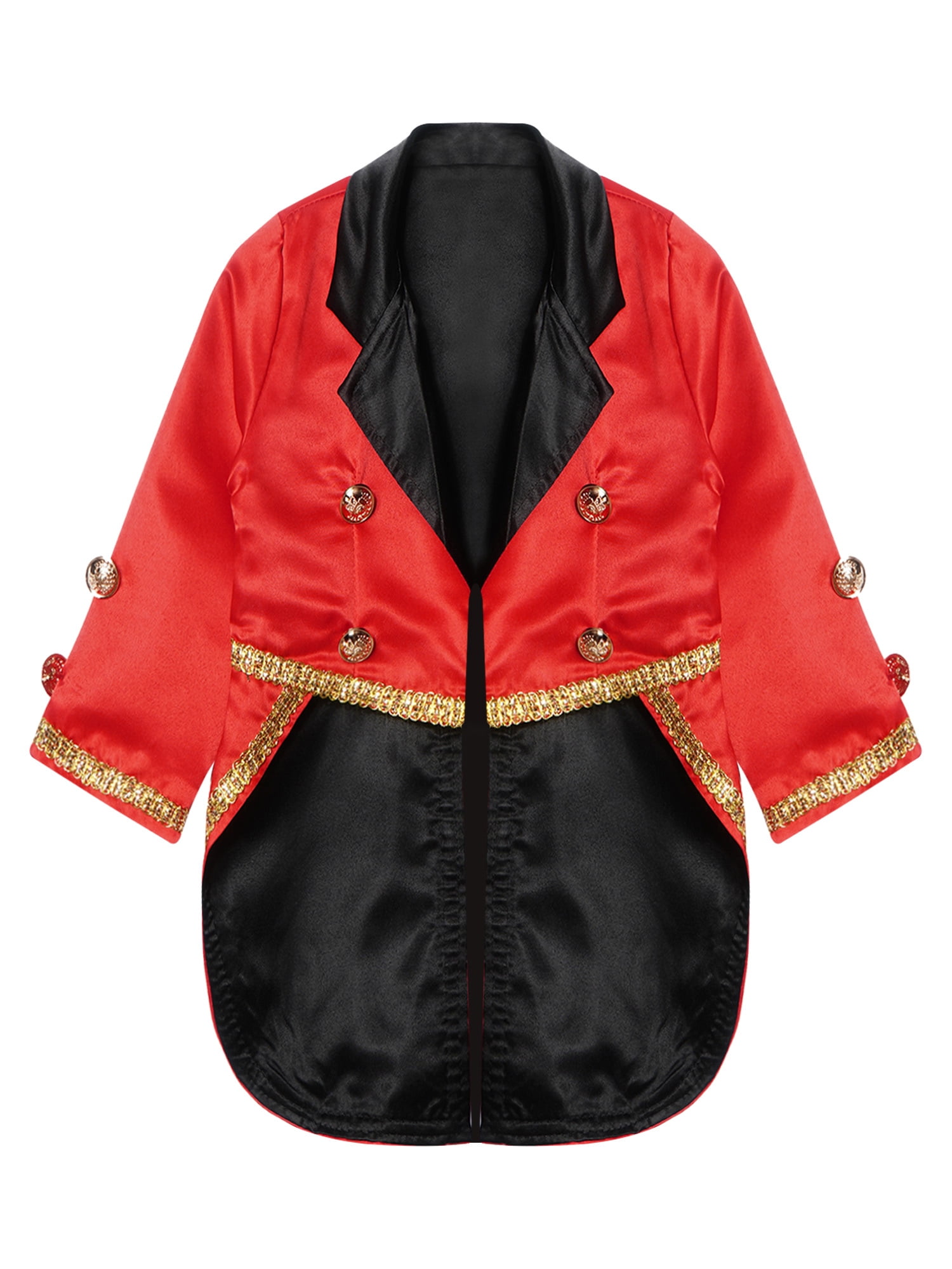 Haitryli Kids Boys Ringmaster Tuxedo Tailcoat Jacket Prince Cosplay Halloween Costume Party ...