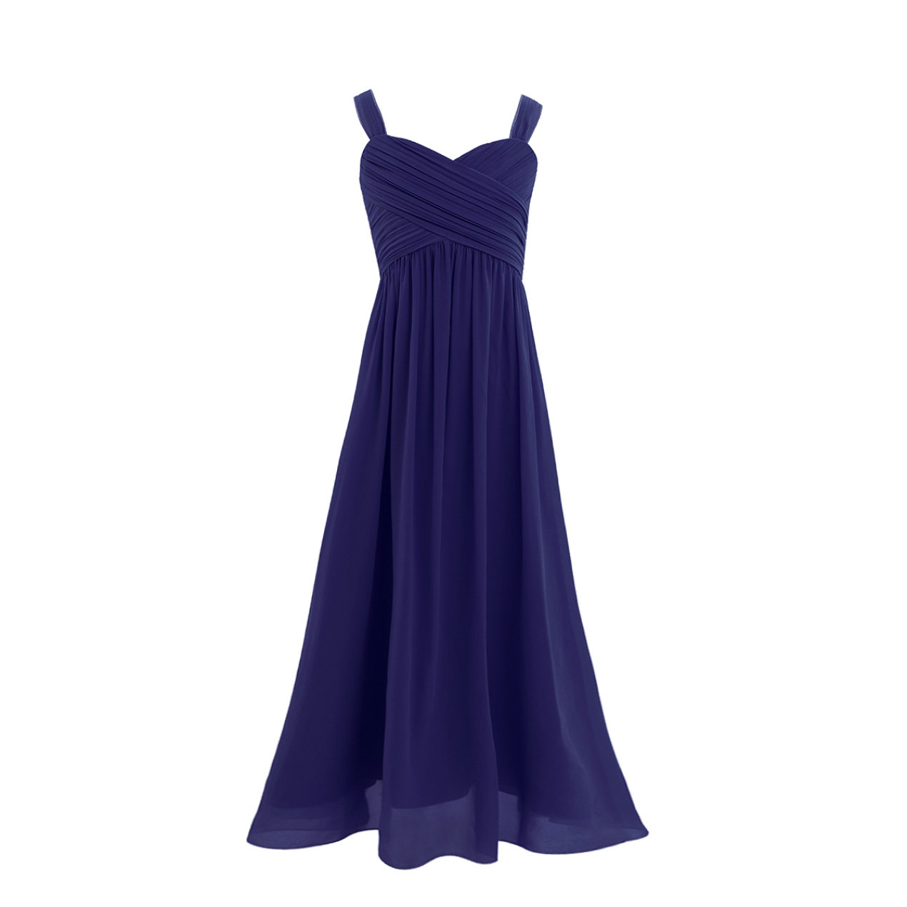 Haitryli Kids Flower Girls Chiffon Bridesmaid Dress Sleeveless A-Line ...