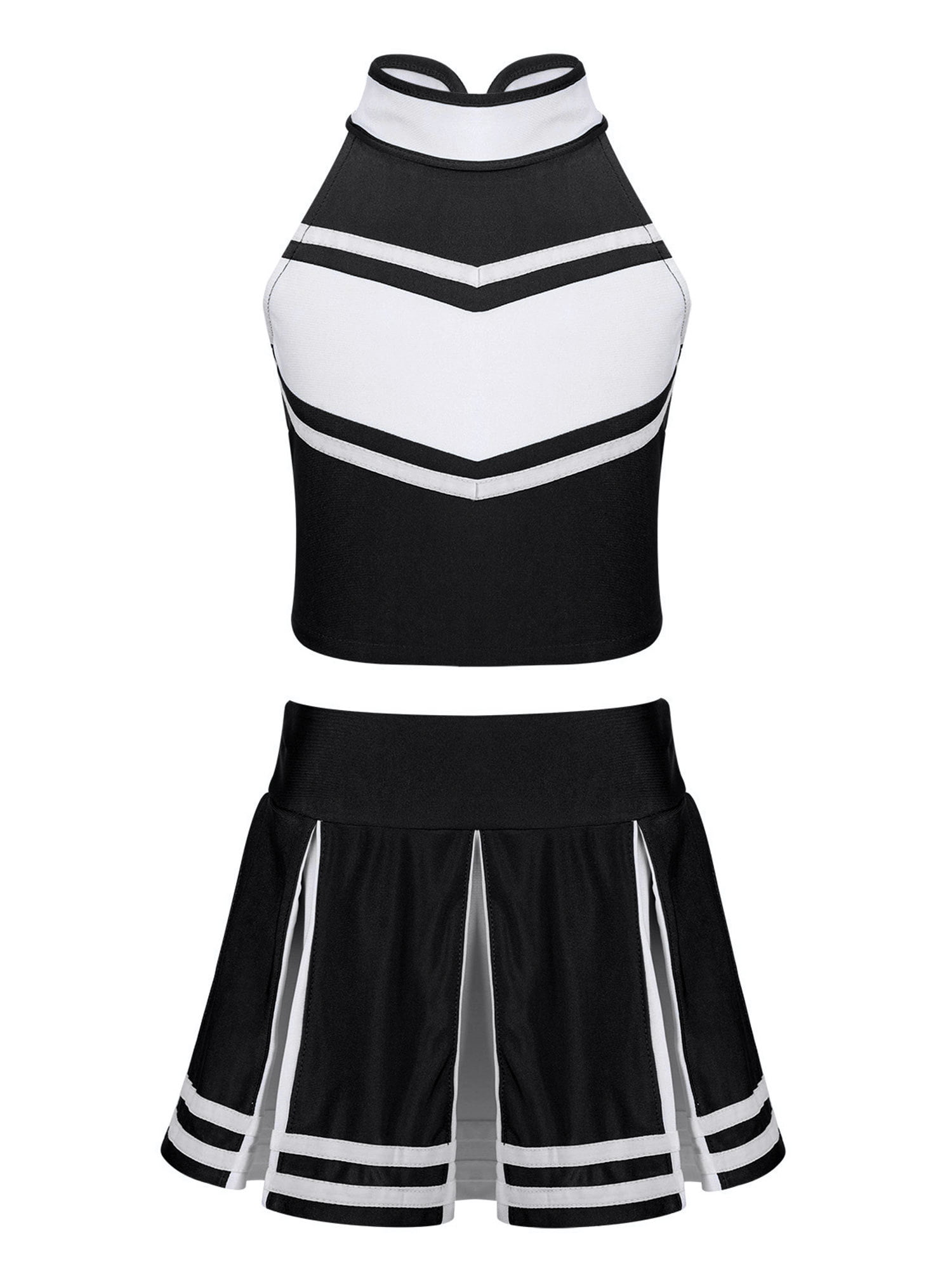 Haitryli Kids Girls Cheer leader Costume Cheerleading Uniform Outfit ...