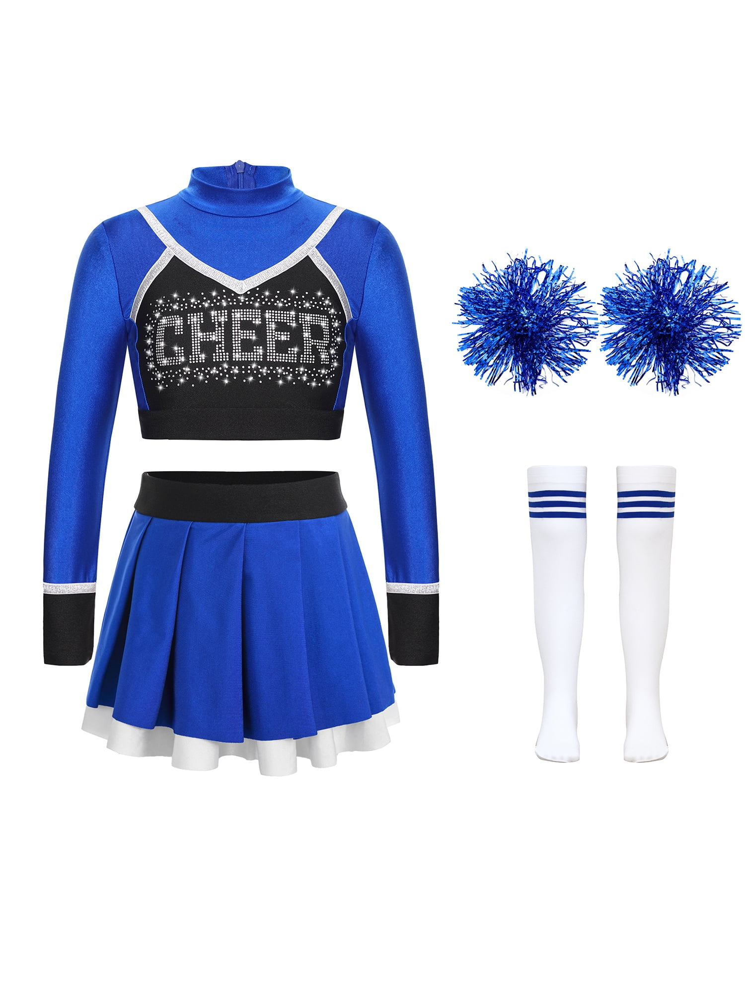 Haitryli Kids Girls Cheerleading Dance Costume Set Role Paly Halloween ...